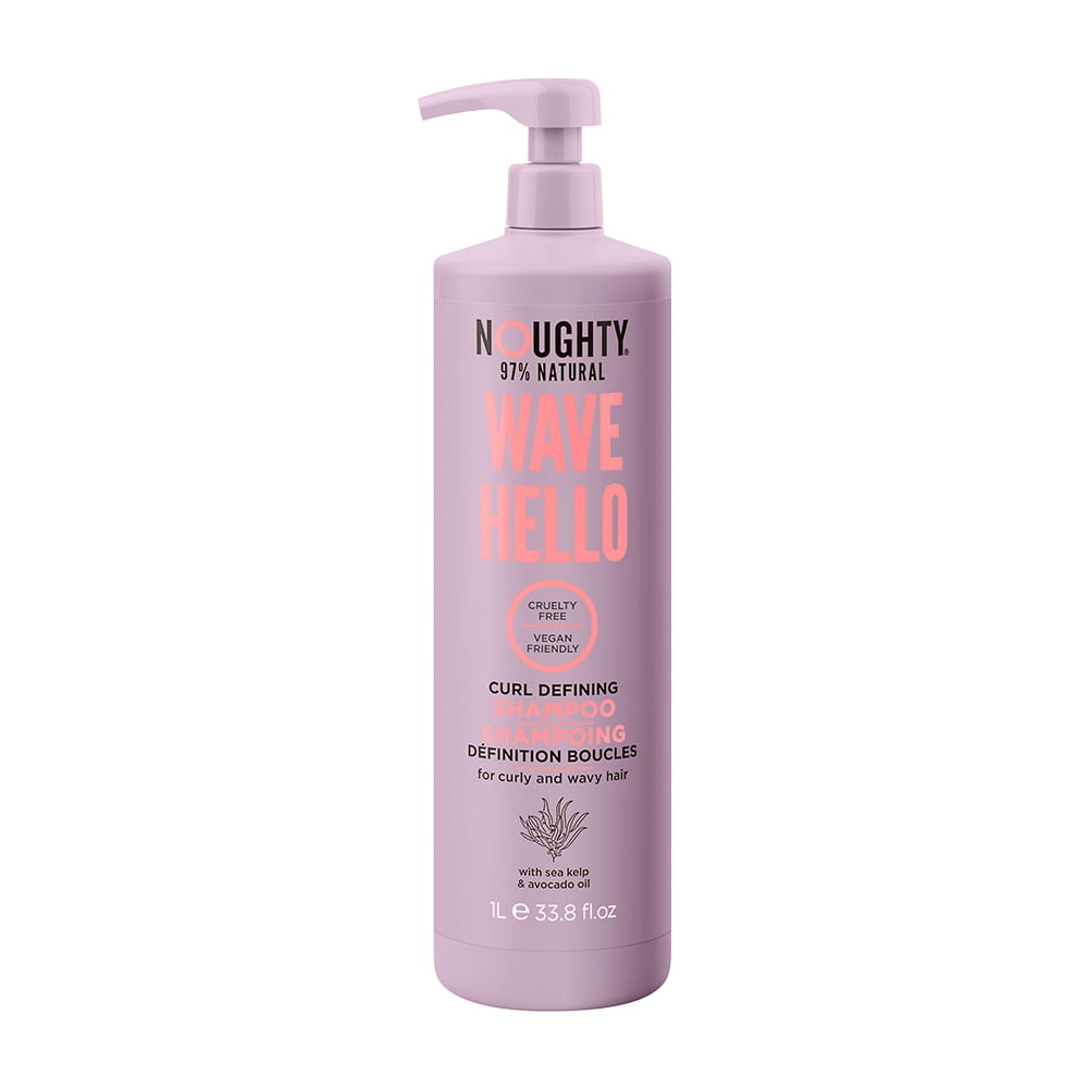 Noughty Wave Hello Curl-Defining Shampoo for Wavy & Curly Hair, 1L ...