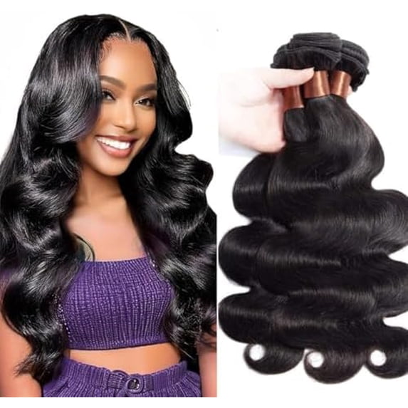 Wave Human 12 14 16Inch Brazilian Virgin Unprocessed Wave Weave Human 3 ...