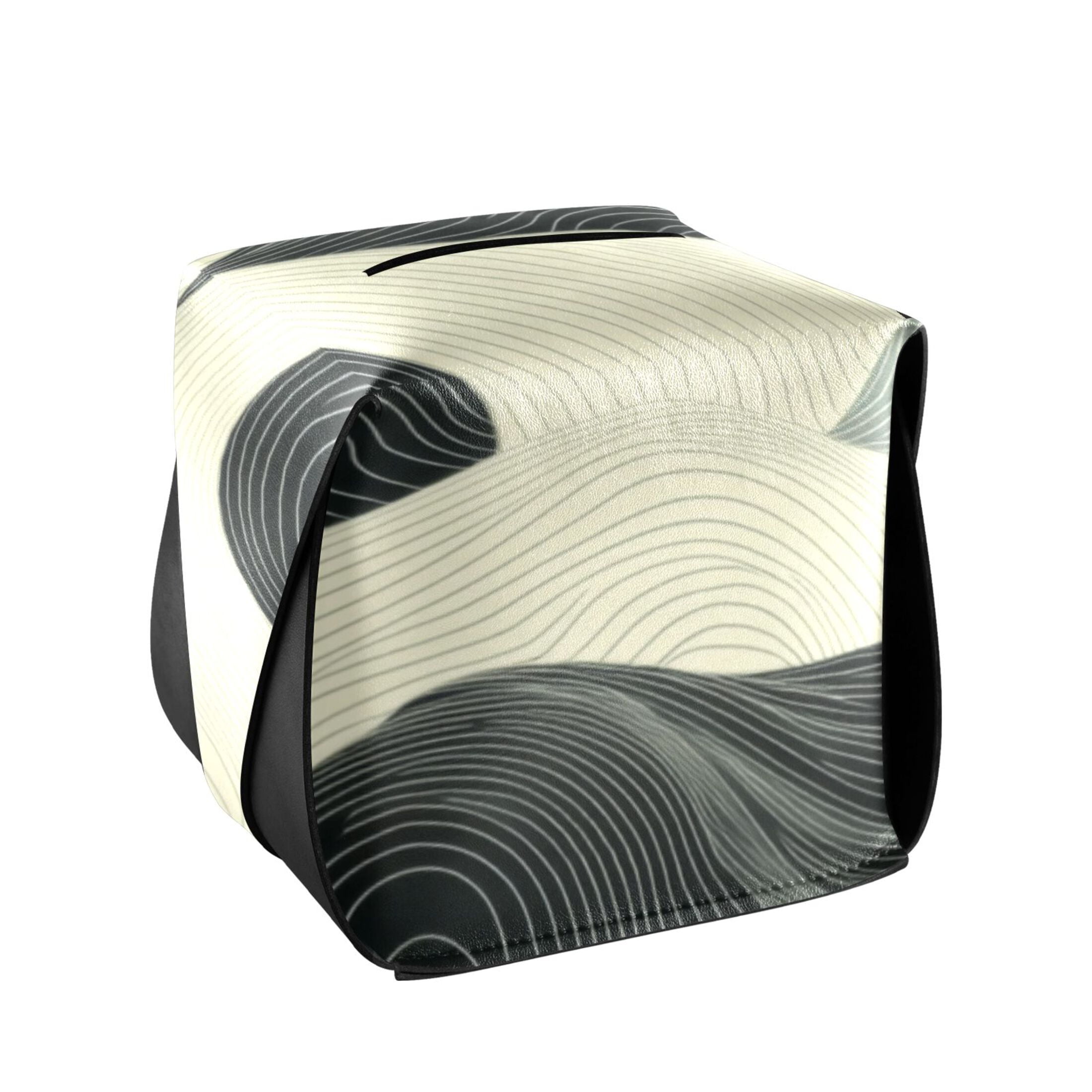Wave Landscape Art Tissue Box Cover Leather Square Rectangle Tissue Box ...