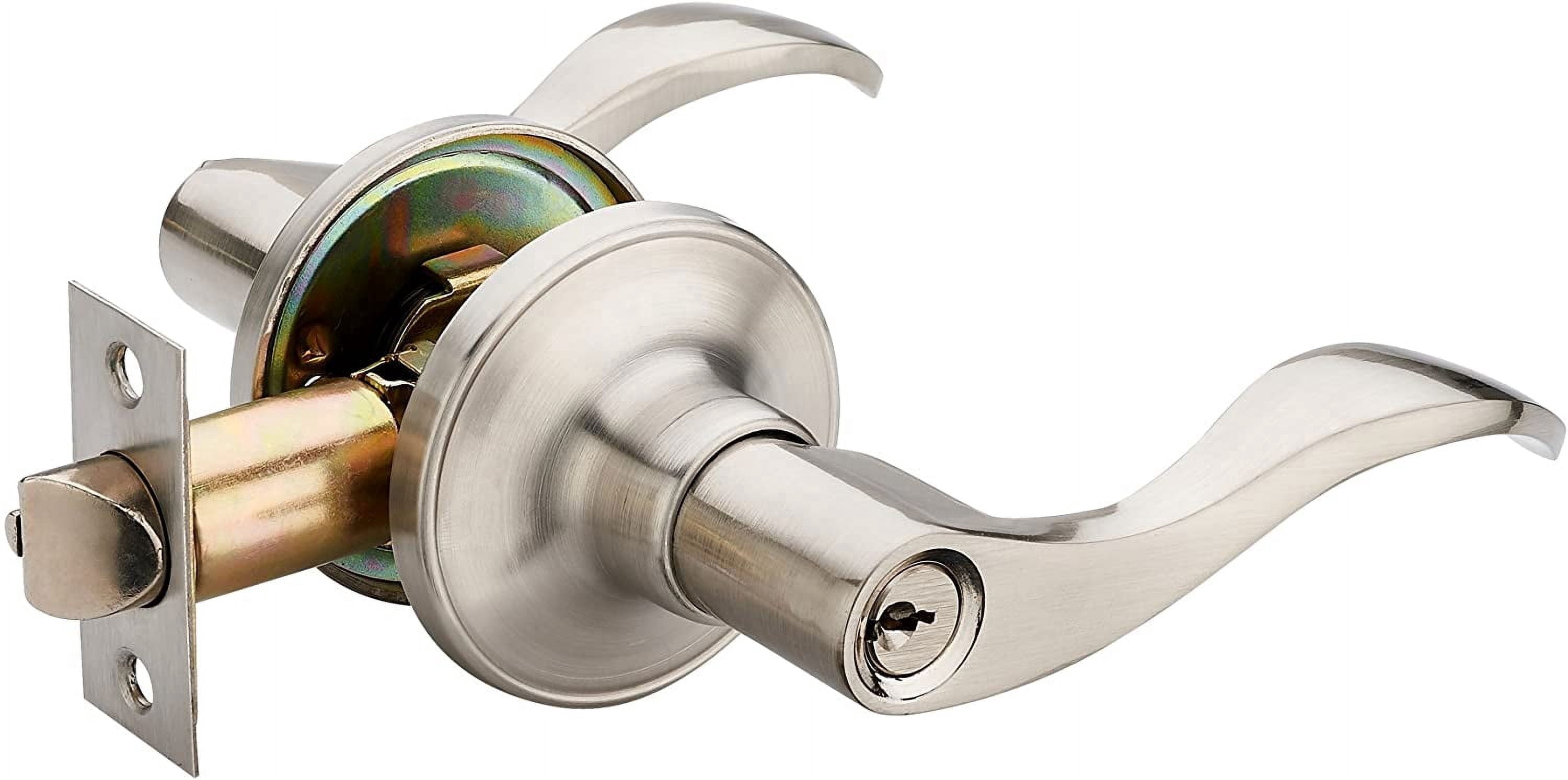 Wave Lever Keyed Entry Door Lock/ Door Knob Hardware Wave Handle and ...