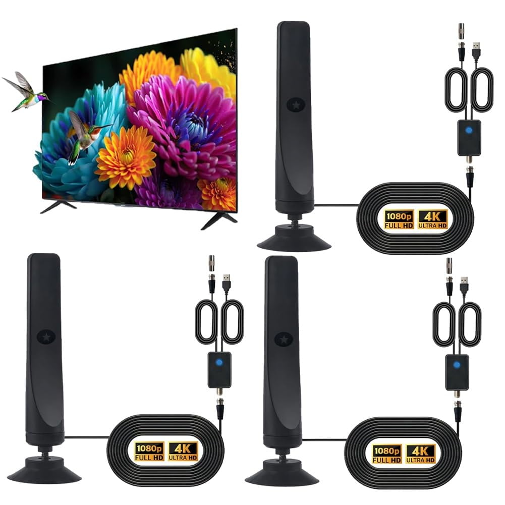 Wave Max TV Antenna 2025, Signal Booster with Crisp HDTV Display ...