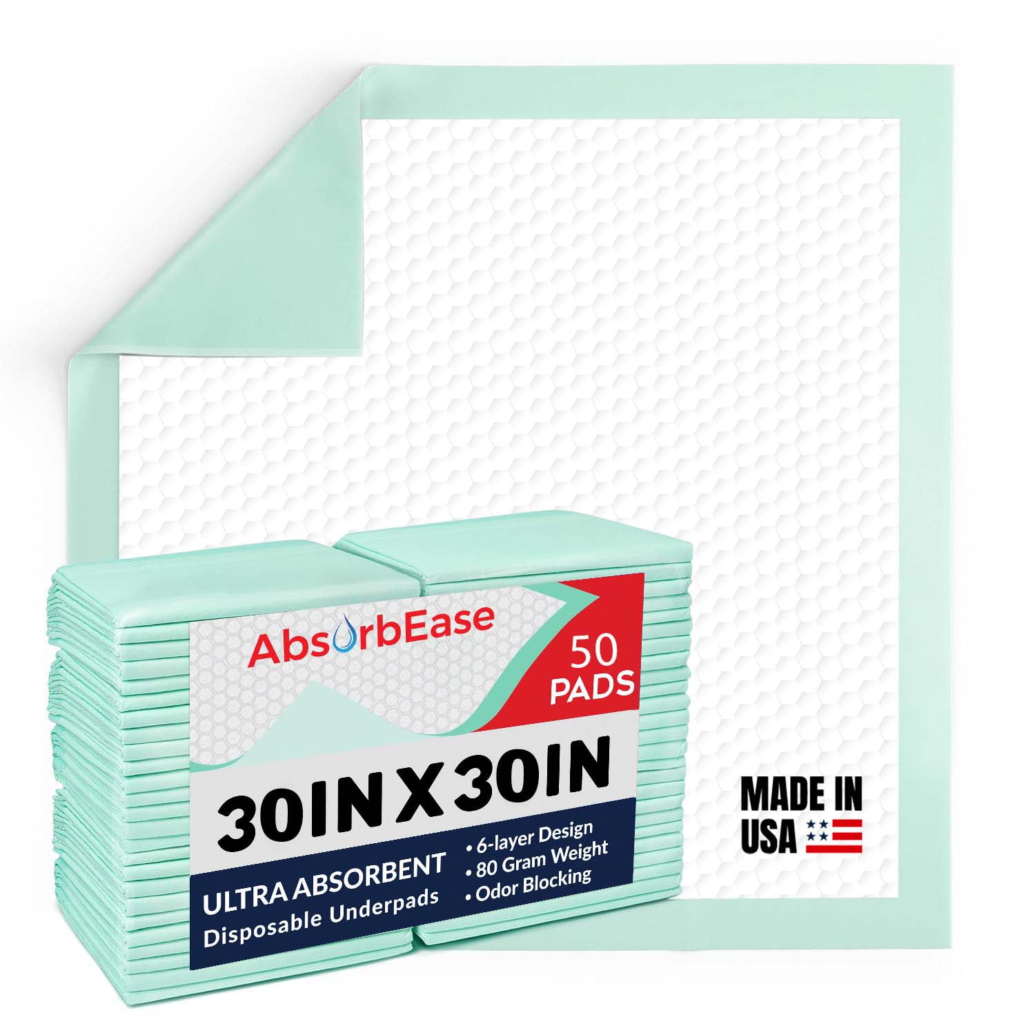 Wave Medical 30x30'' Waterproof Disposable Underpads for Incontinence ...