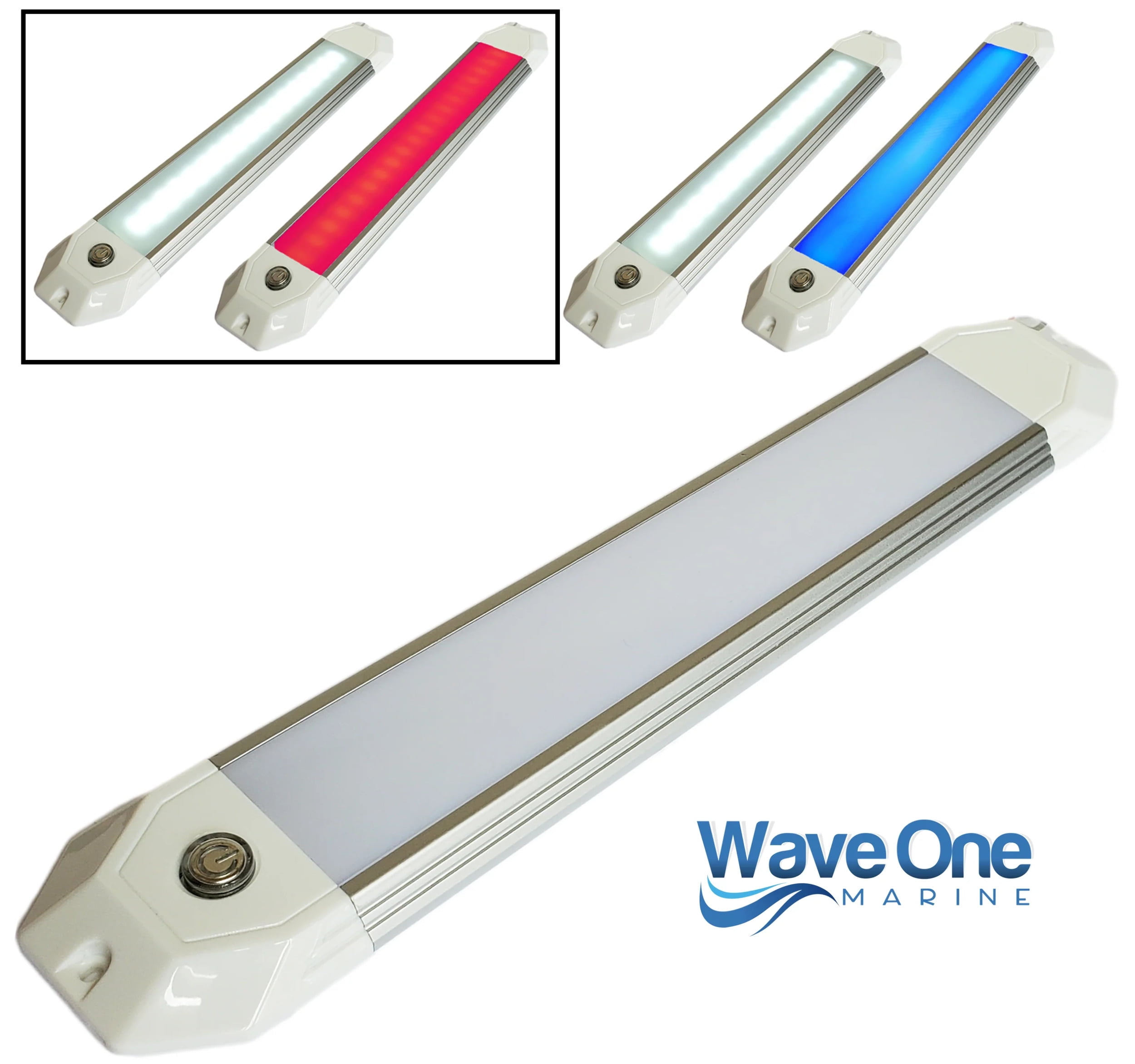 Wave One Marine | Dimmable Dual Color 12" LED Marine | Boat Dome Light ...
