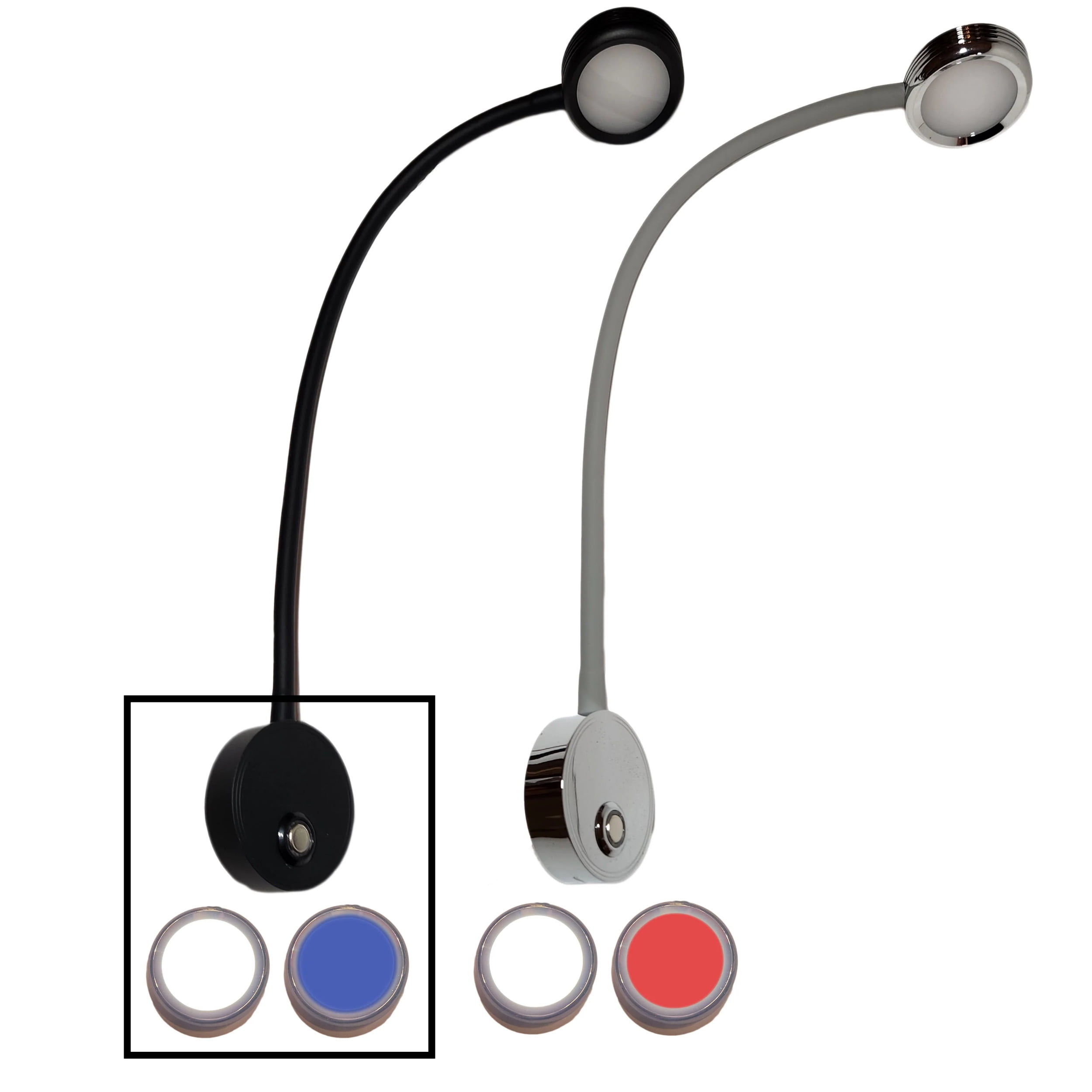 Wave One Marine | Dual Color Dimmable Gooseneck LED Chart Reading Light ...