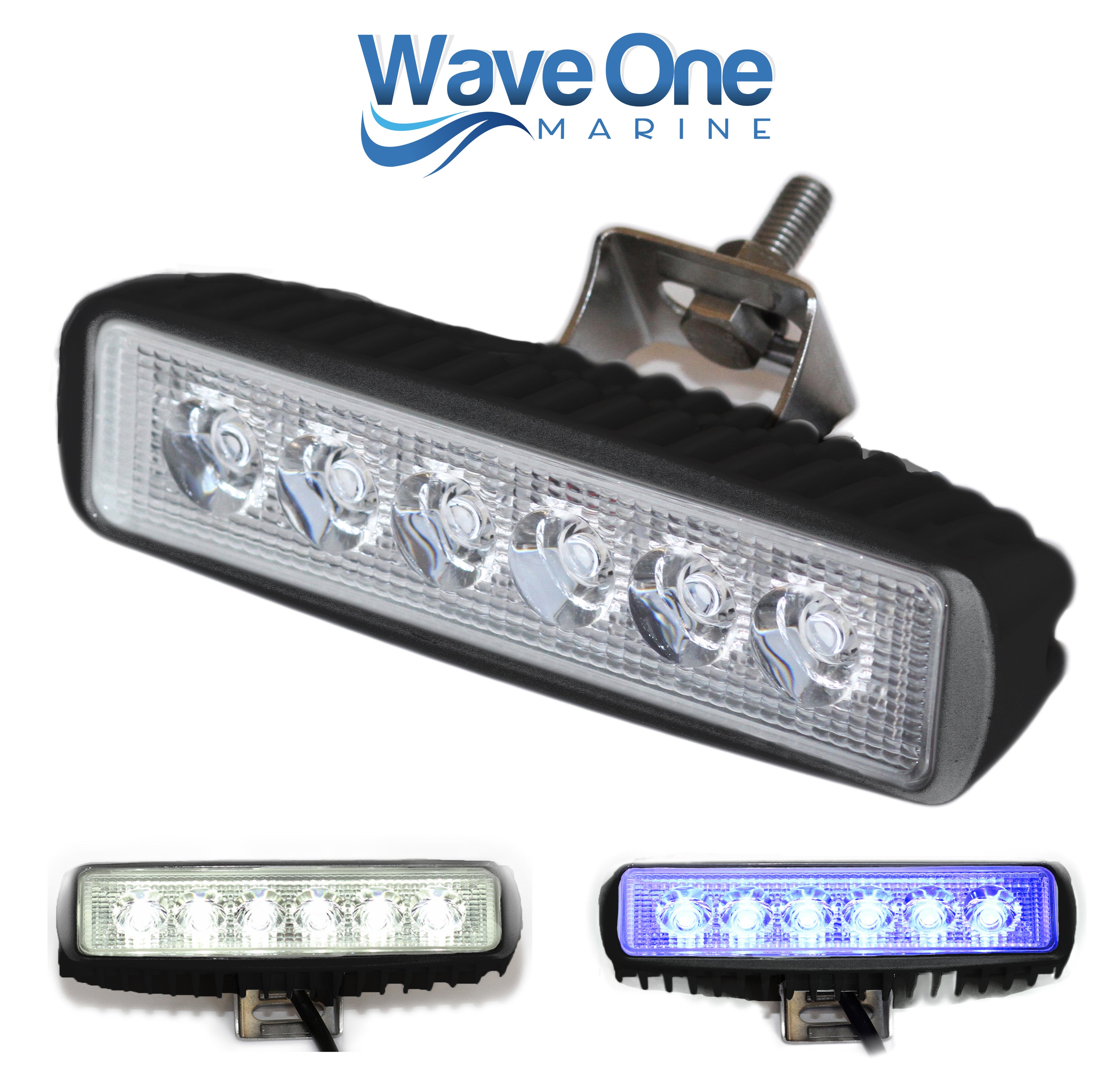 Wave One Marine | Dual Color LED Marine Spreader Light | IP68 ...