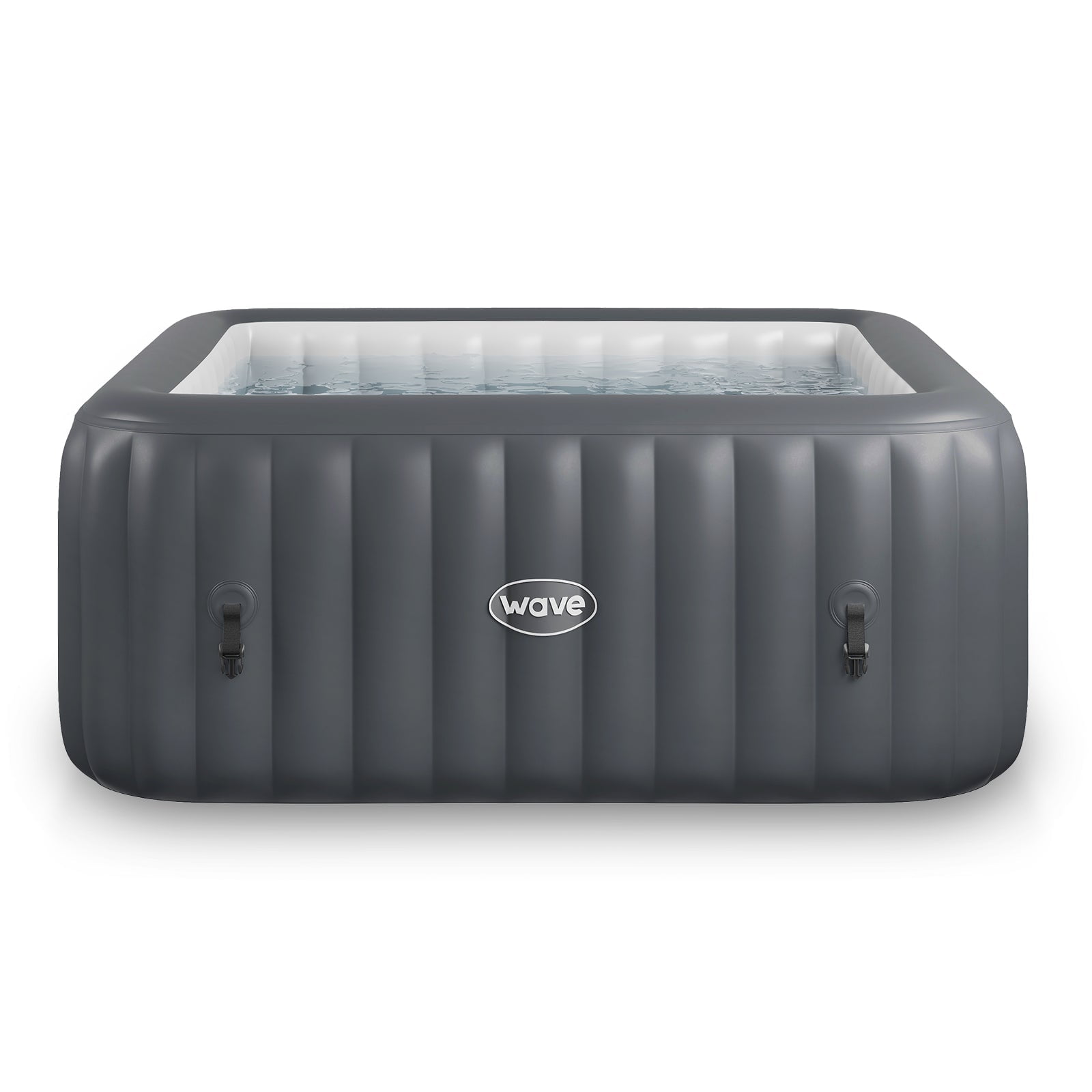 Wave Pacific 6-Person Square Inflatable Hot Tub | 130-Jet AquaJet ...