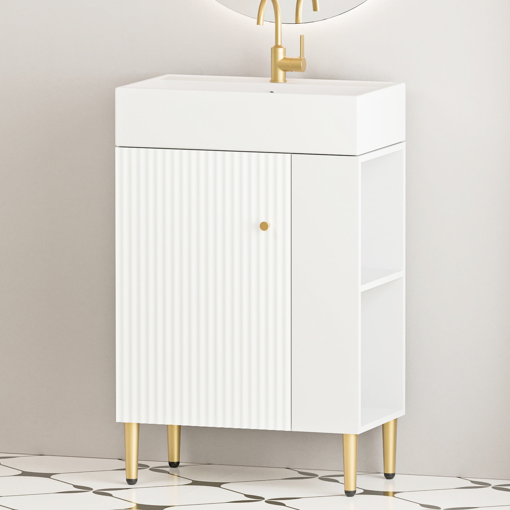 Wave - Pattern Cabinet Door - Add a Unique Style to Your Bathroom ...