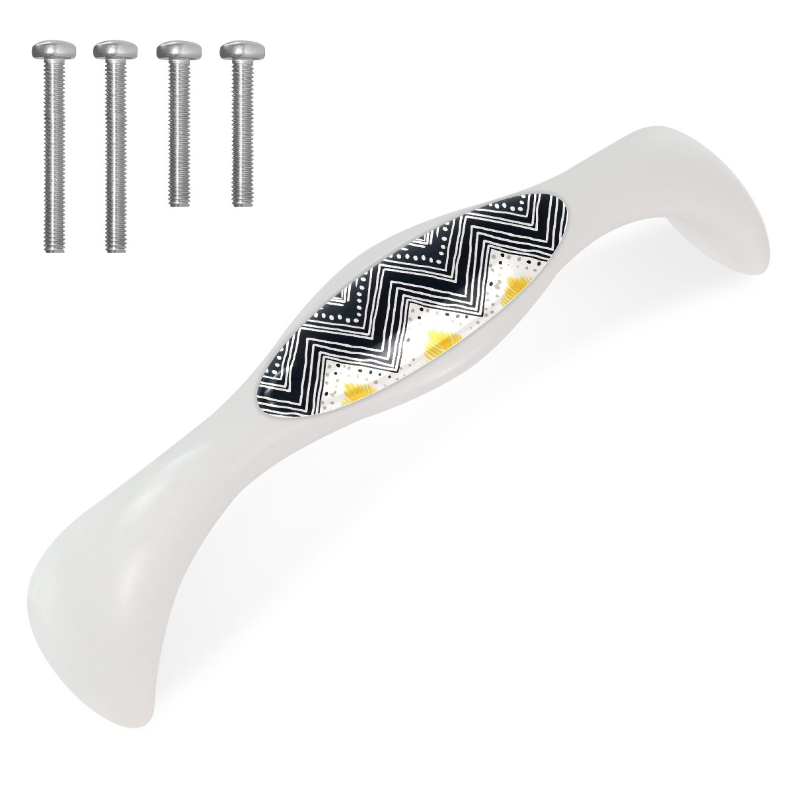 Wave Pattern Kitchen Cabinet Pull Knobs Drawer Hardware Handles for Door,Dresser,Bathroom ...