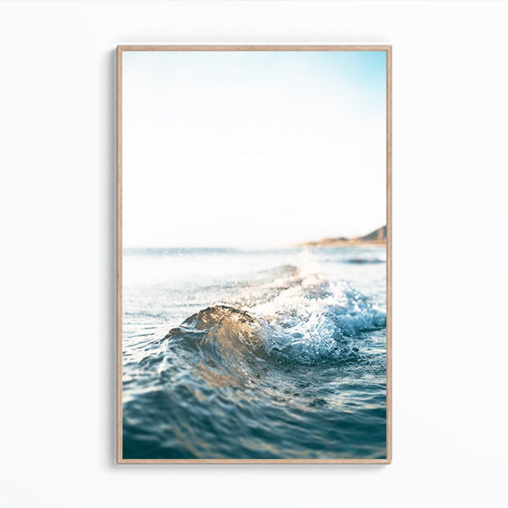 Wave Photo Art Print, Ocean Wave Print, California Coastal Wall Art ...