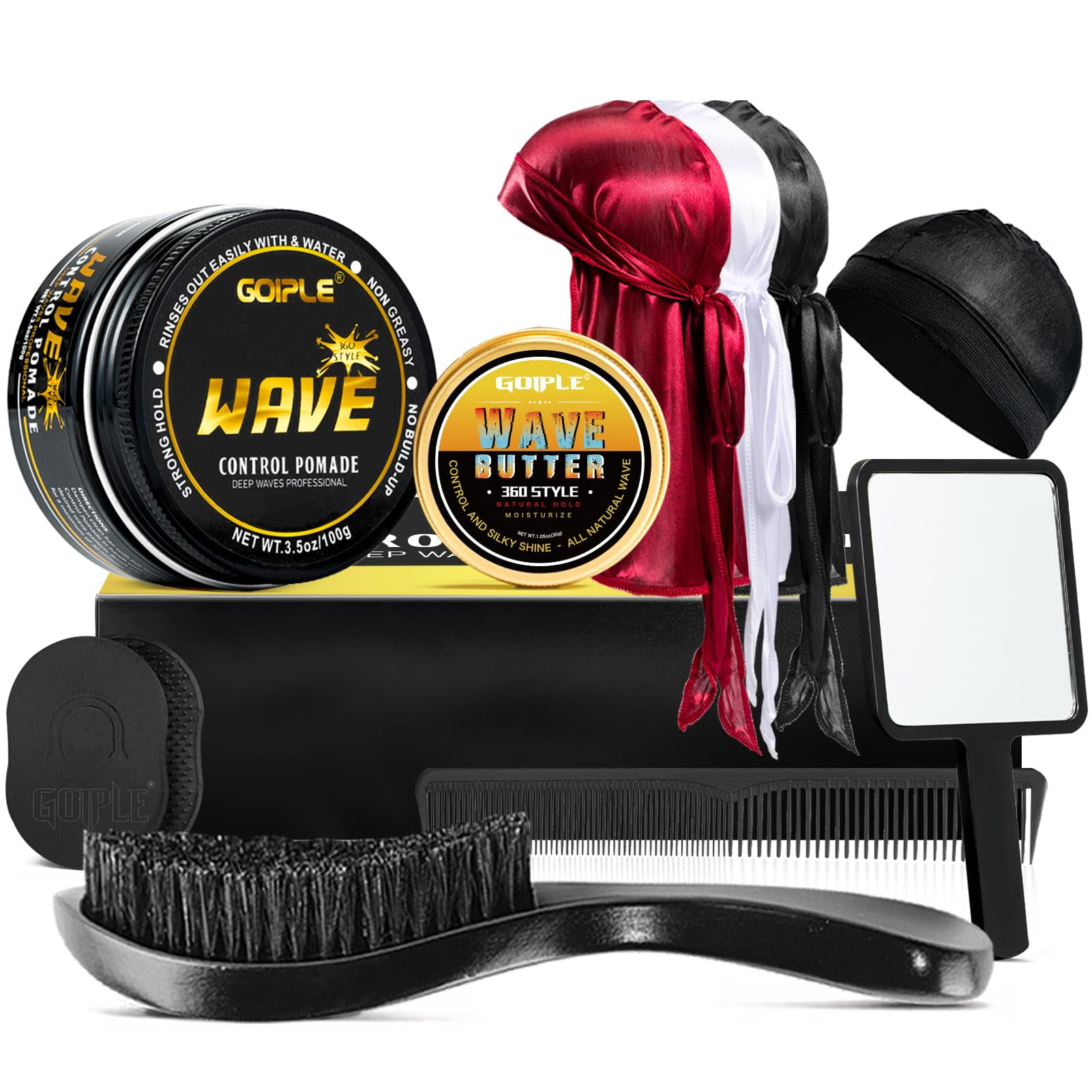 Wave Pomade for Men Strong Hold Easy Wash Wave Training Hair Cream ...
