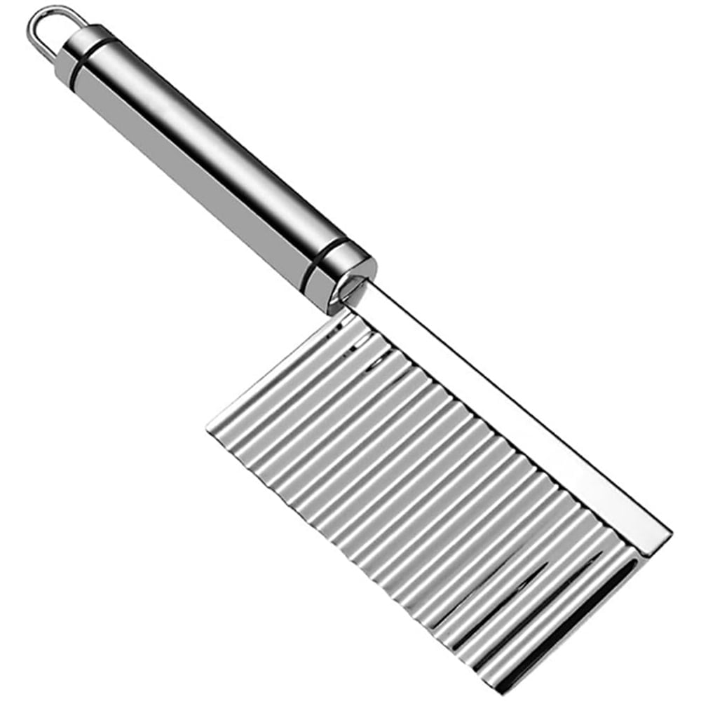 Stainless Steel Crinkle Cutter,Wave Potato Cutter,Carrot Cucumber Cut ...