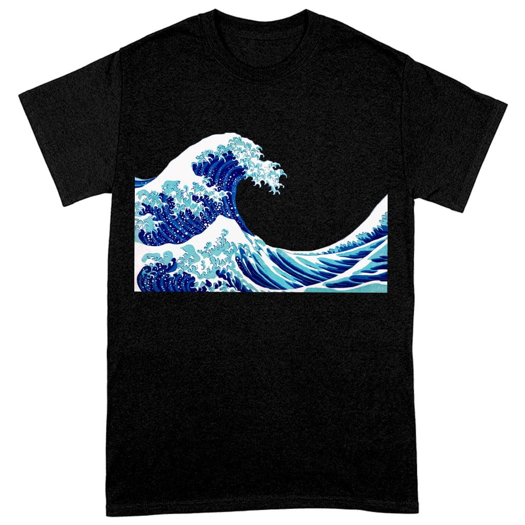 Wave Print T-Shirt - Best Present Ideas - Printed Apparel - Walmart.com