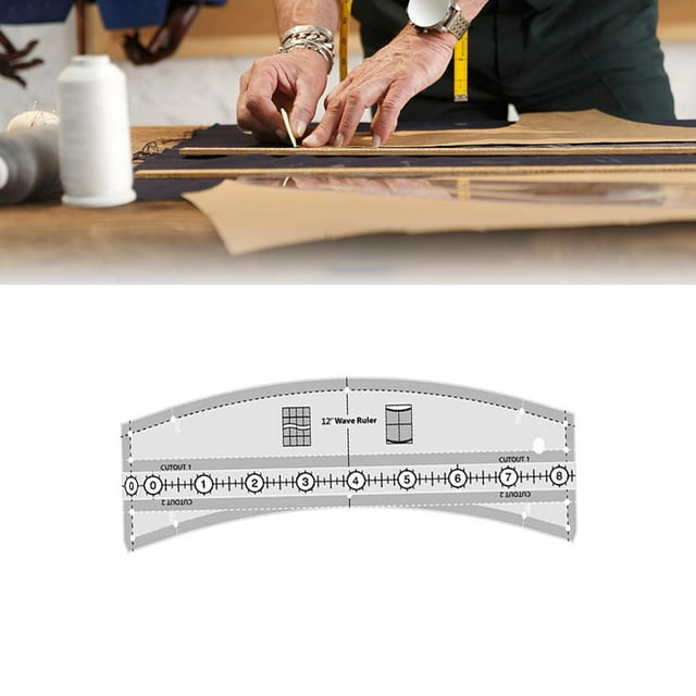 Wave Quilt Ruler Acrylic Waves Edge Ruler DIY Hand Patchwork Quilt ...