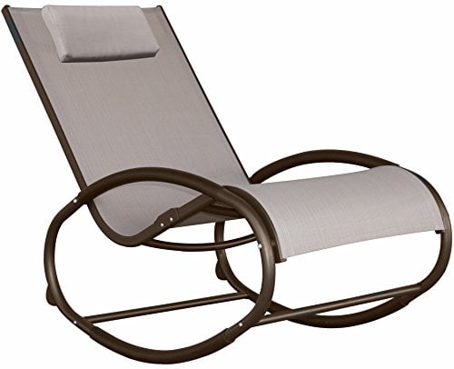Wave Rocker by Vivere Ltd, Black Aluminum Frame - Cocoa - Walmart.com