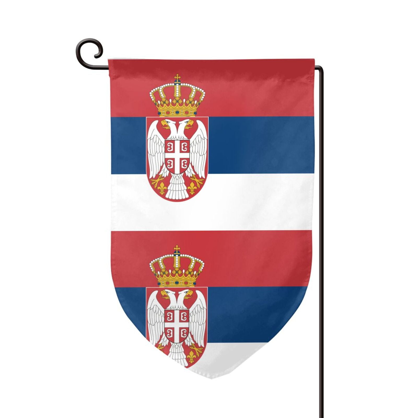 Wave Serbian Flag Double Sided Garden Flag for Indoor Outdoor ...