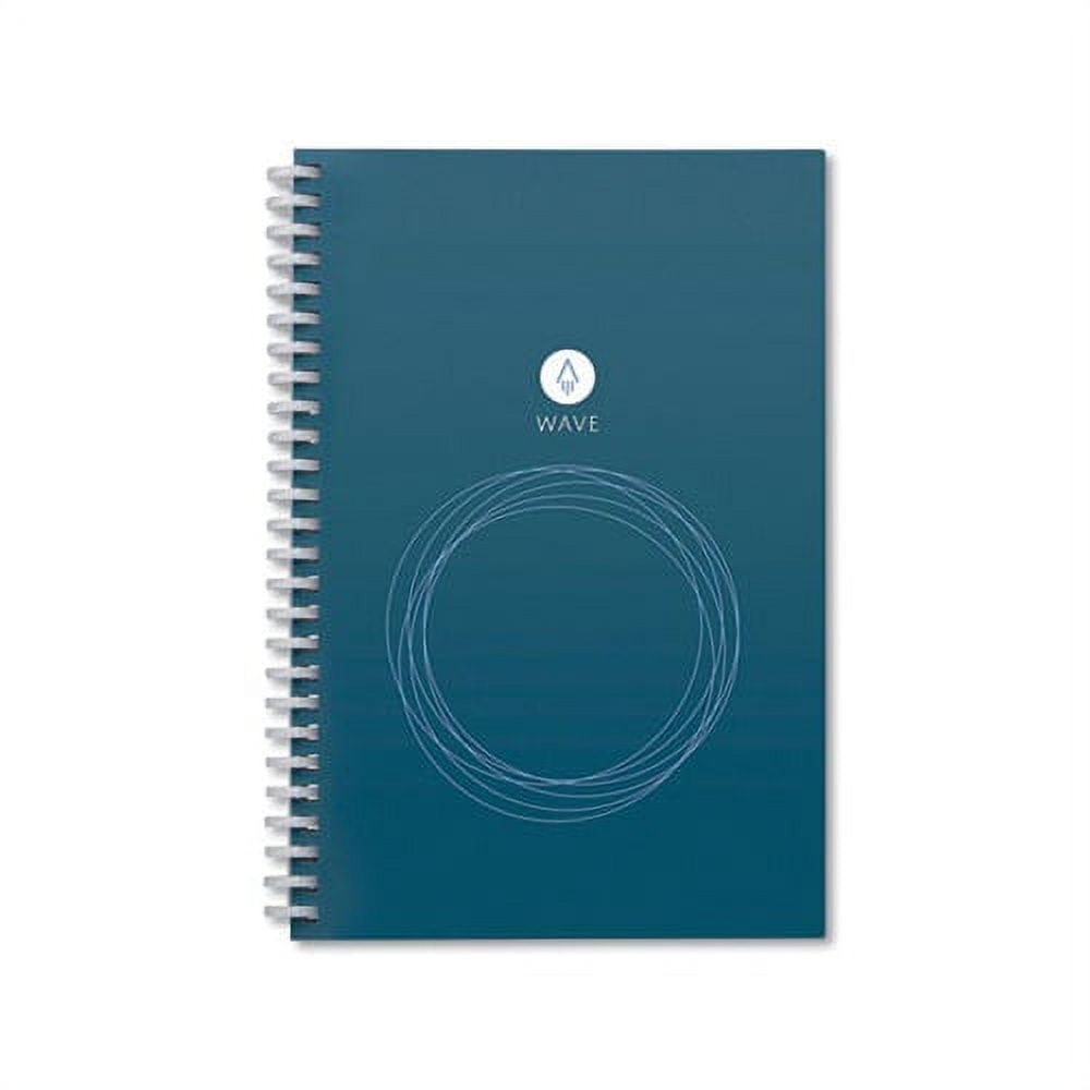 Wave Smart Reusable Notebook Dotted Rule, Blue Cover, 8.9 x 6, 40 ...