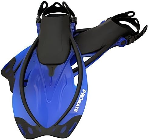 Wave Snorkeling Open Heel Fins Adjustable Strap Snorkel Fins Flippers ...