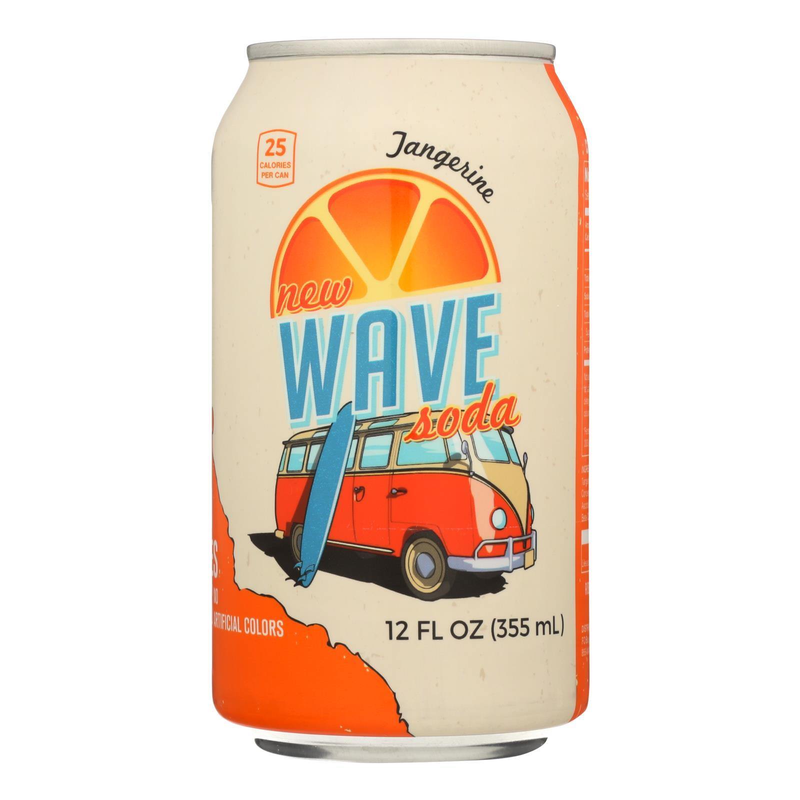 Wave Soda Politely Caffeinated Healthy Soda Tangerine 24 Count ...