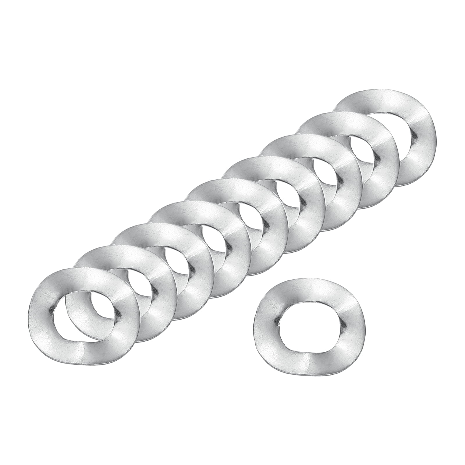 Wave Spring Washer, 100Pcs 0.47"x0.24"x0.01" (ODxIDxT) - 304 Stainless Steel Spring Washer, Wave ...