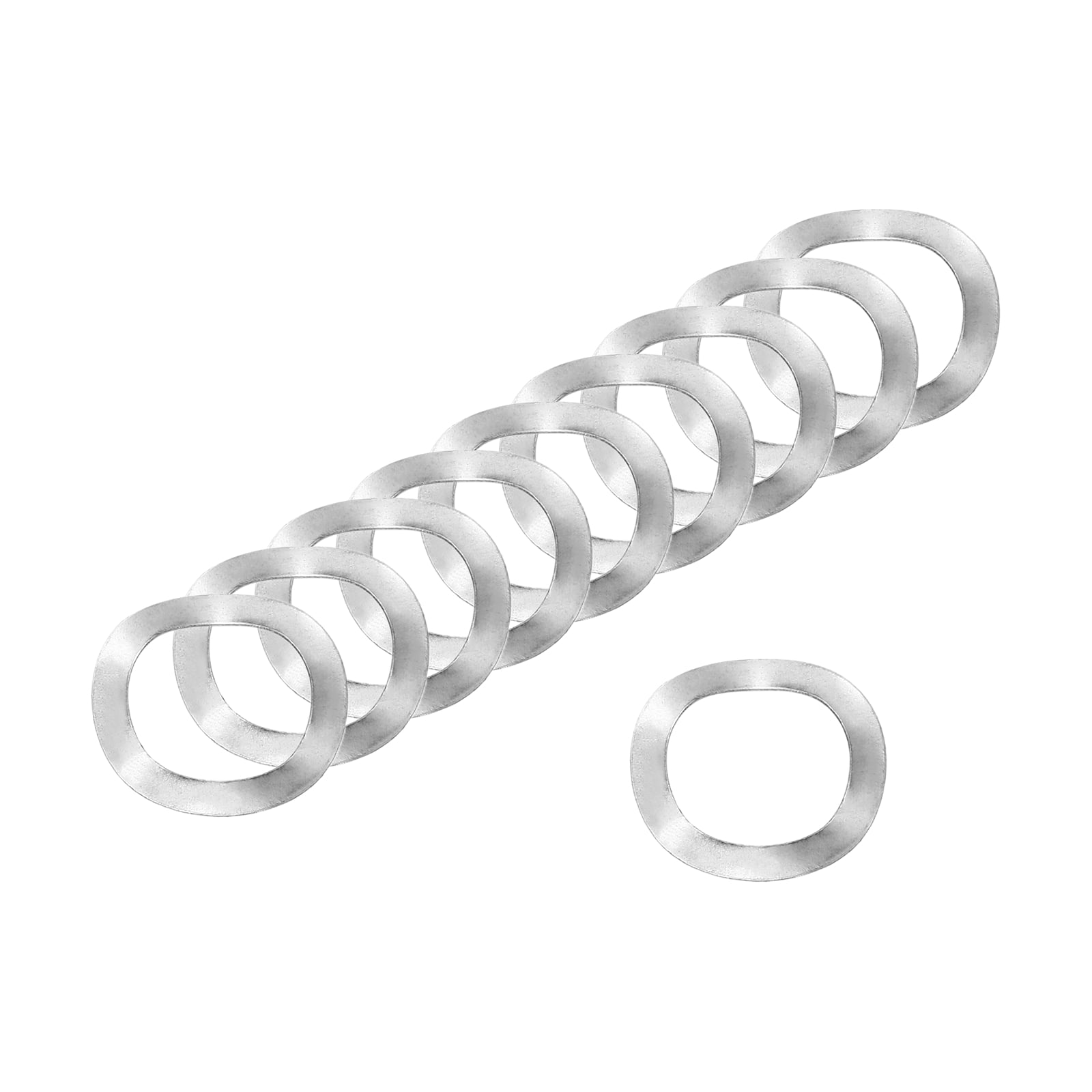 Wave Spring Washer, 100Pcs 0.59"x0.39"x0.01" (ODxIDxT) - 304 Stainless ...
