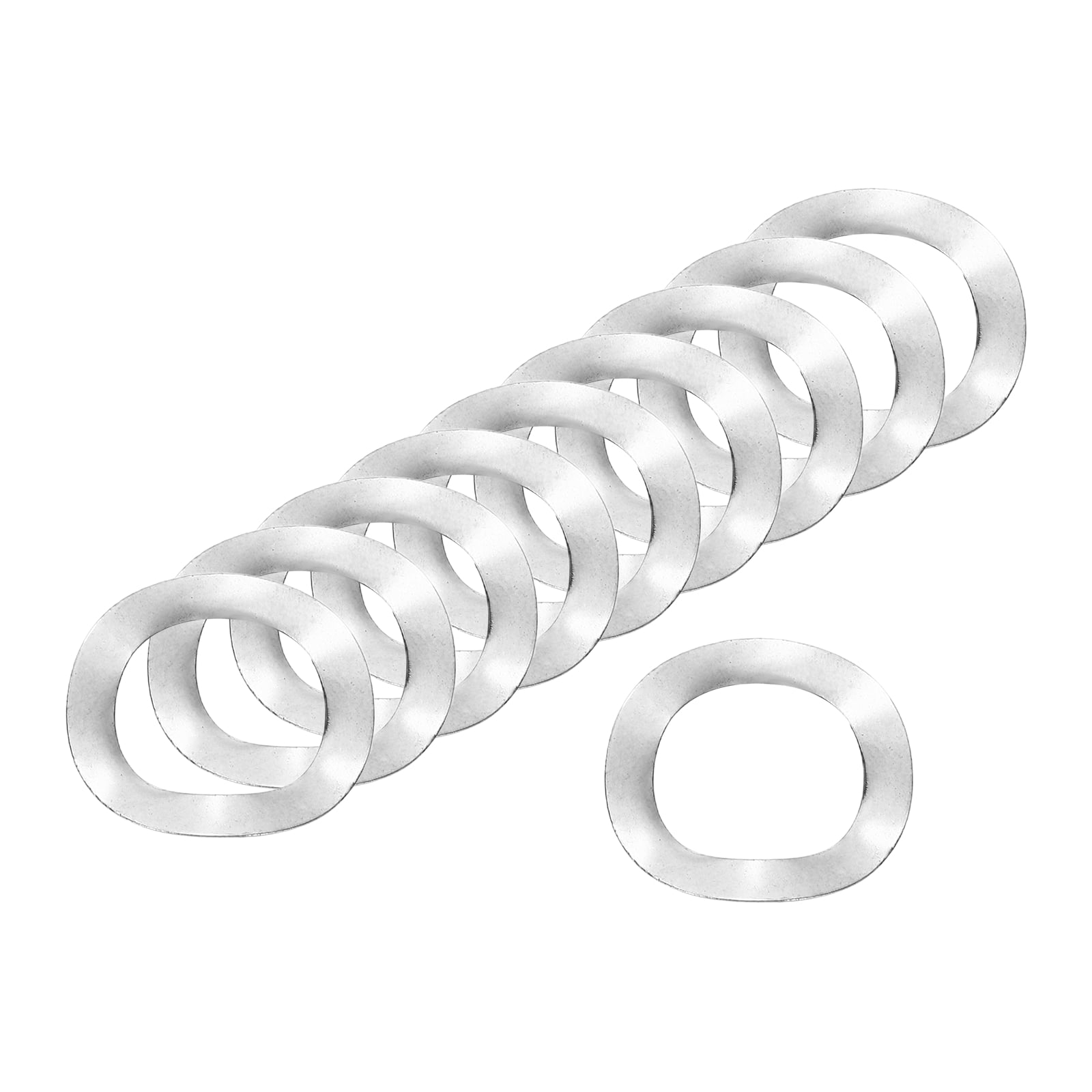 Wave Spring Washer, 100Pcs 0.83"x0.55"x0.01" (ODxIDxT) - 304 Stainless ...