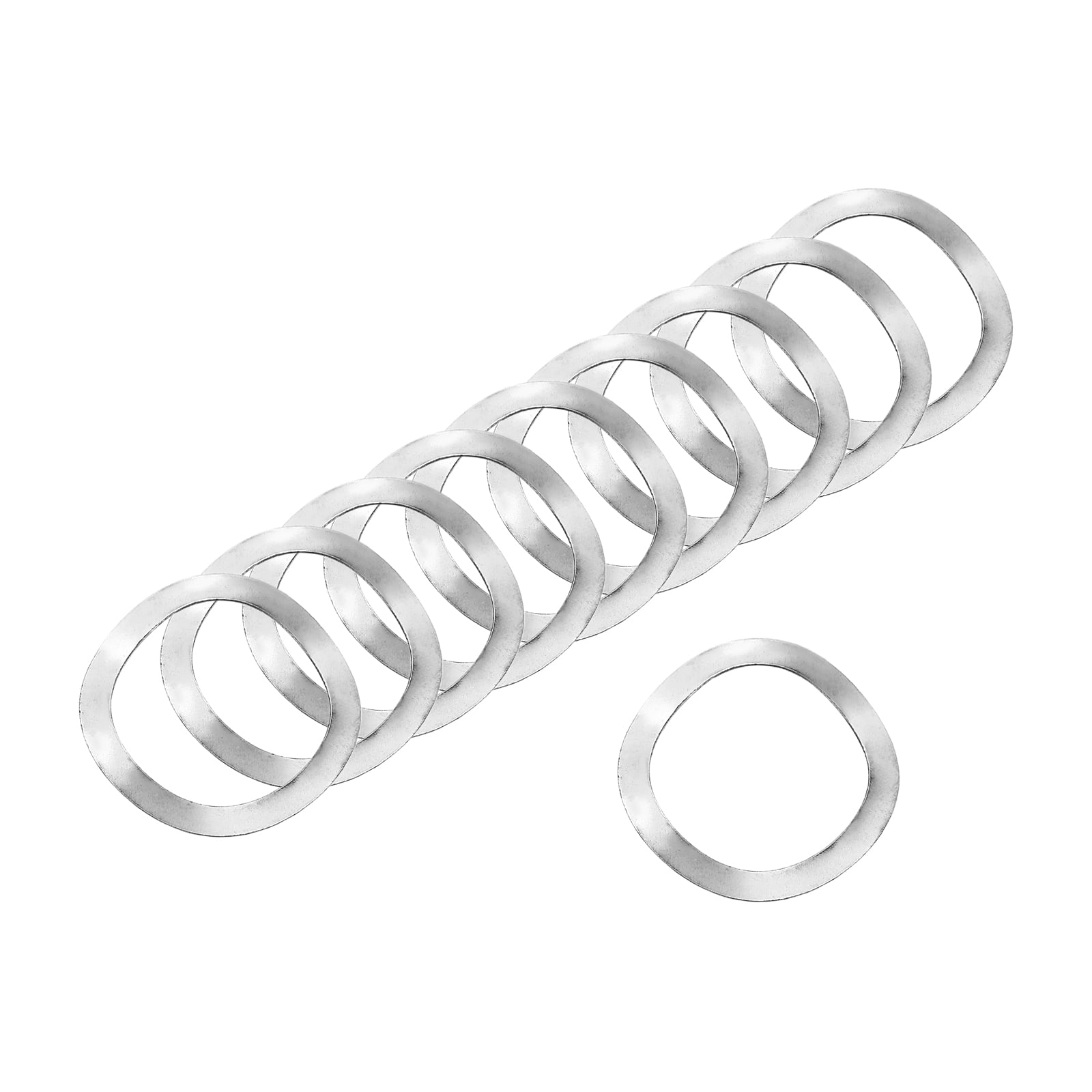 Wave Spring Washer, 100Pcs 0.83"x0.63"x0.01" (ODxIDxT) - 304 Stainless ...