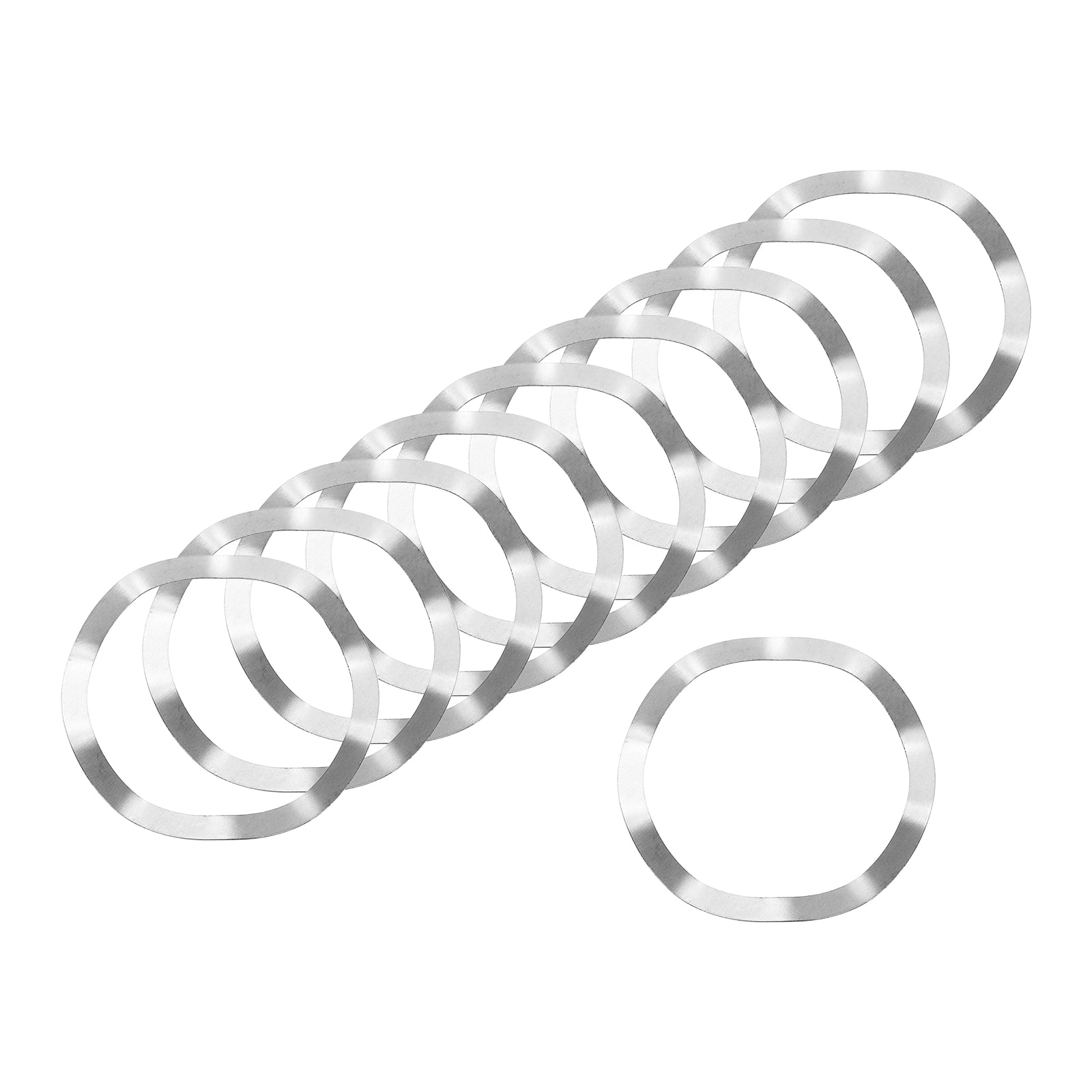 Wave Spring Washer, 10Pcs 2.4"x2.01"x0.01" (ODxIDxT) - 304 Stainless ...