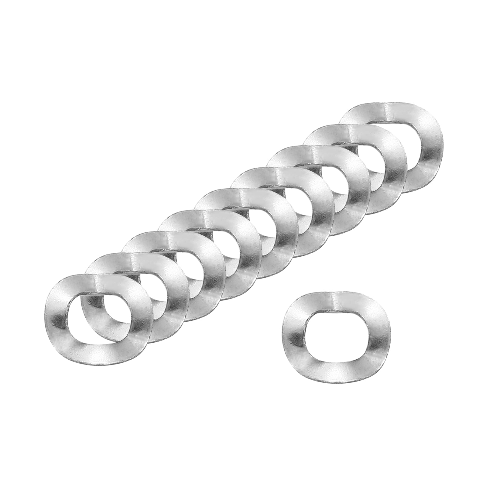 Wave Spring Washer, 50Pcs 0.24"x0.12"x0.01" (ODxIDxT) - 304 Stainless ...