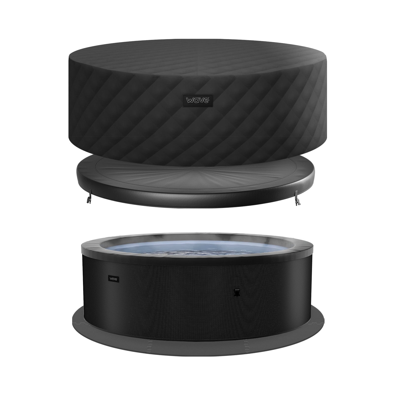 Wave Tahoe 6-Person Round Eco-Foam Hot Tub | 90-Jet Massage & Wi-Fi Eco ...