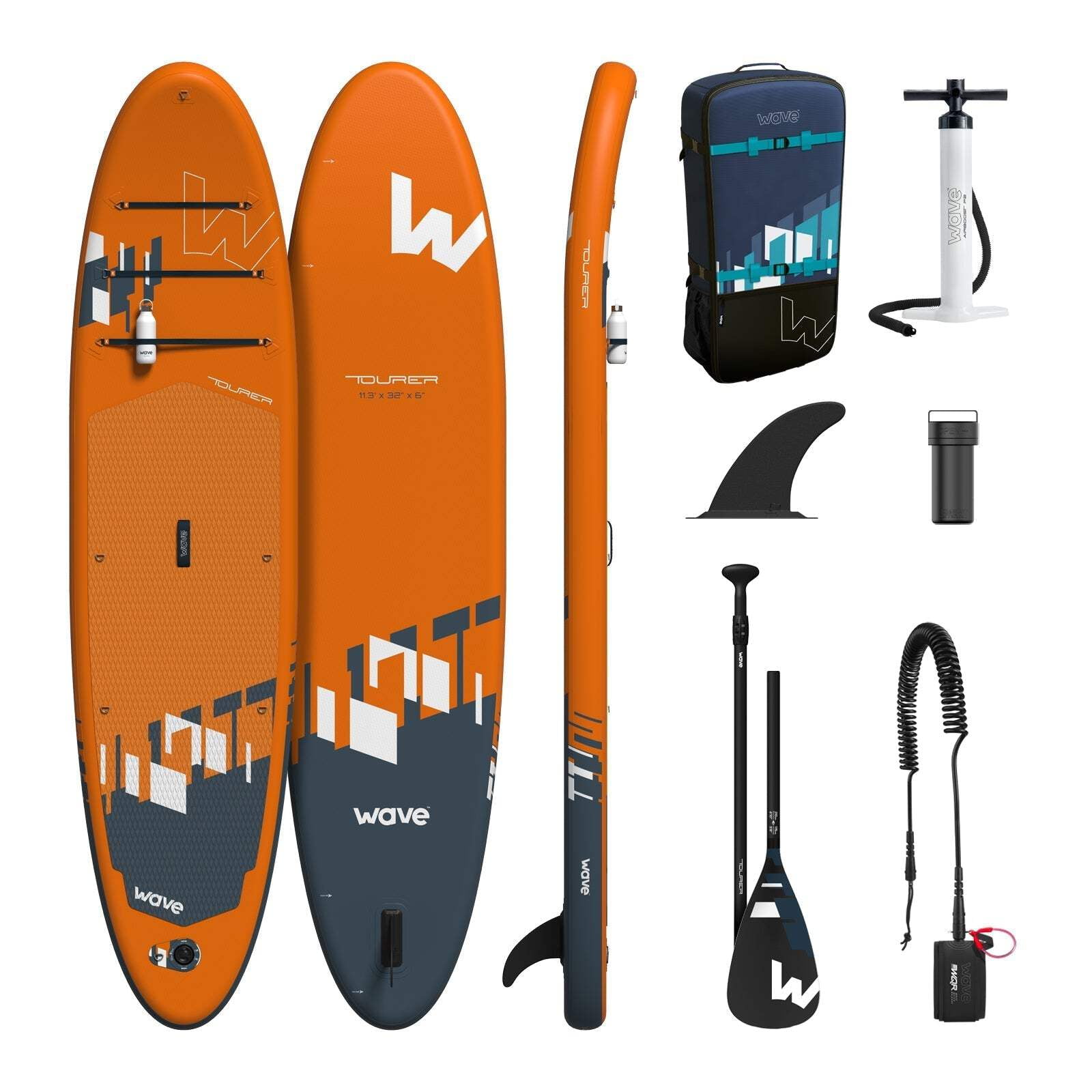 Wave Tourer 2.0 - Premium 11'3ft Inflatable Stand Up Paddle Board ...