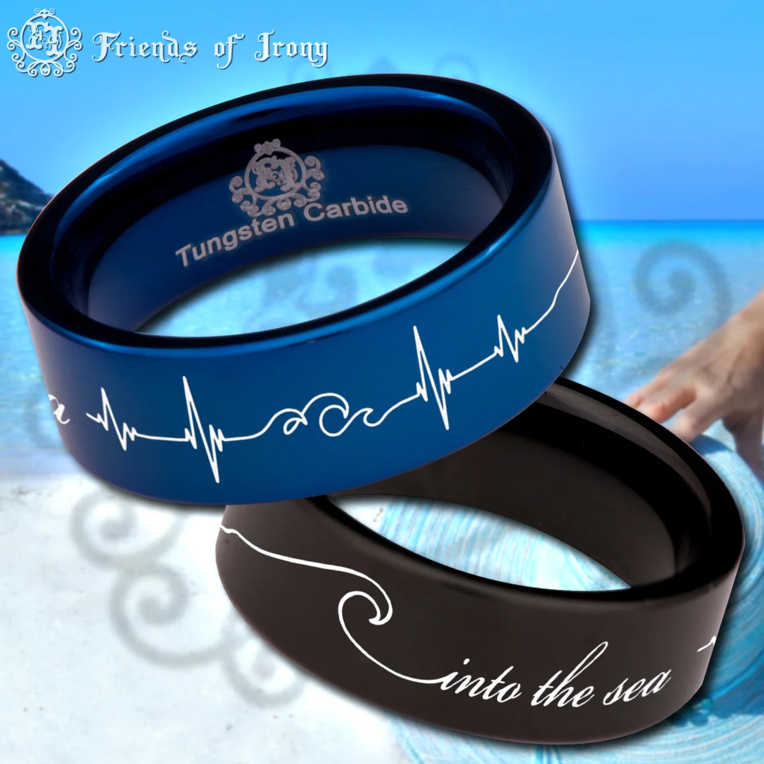 Wave Tungsten Carbide Ring - Walmart.com