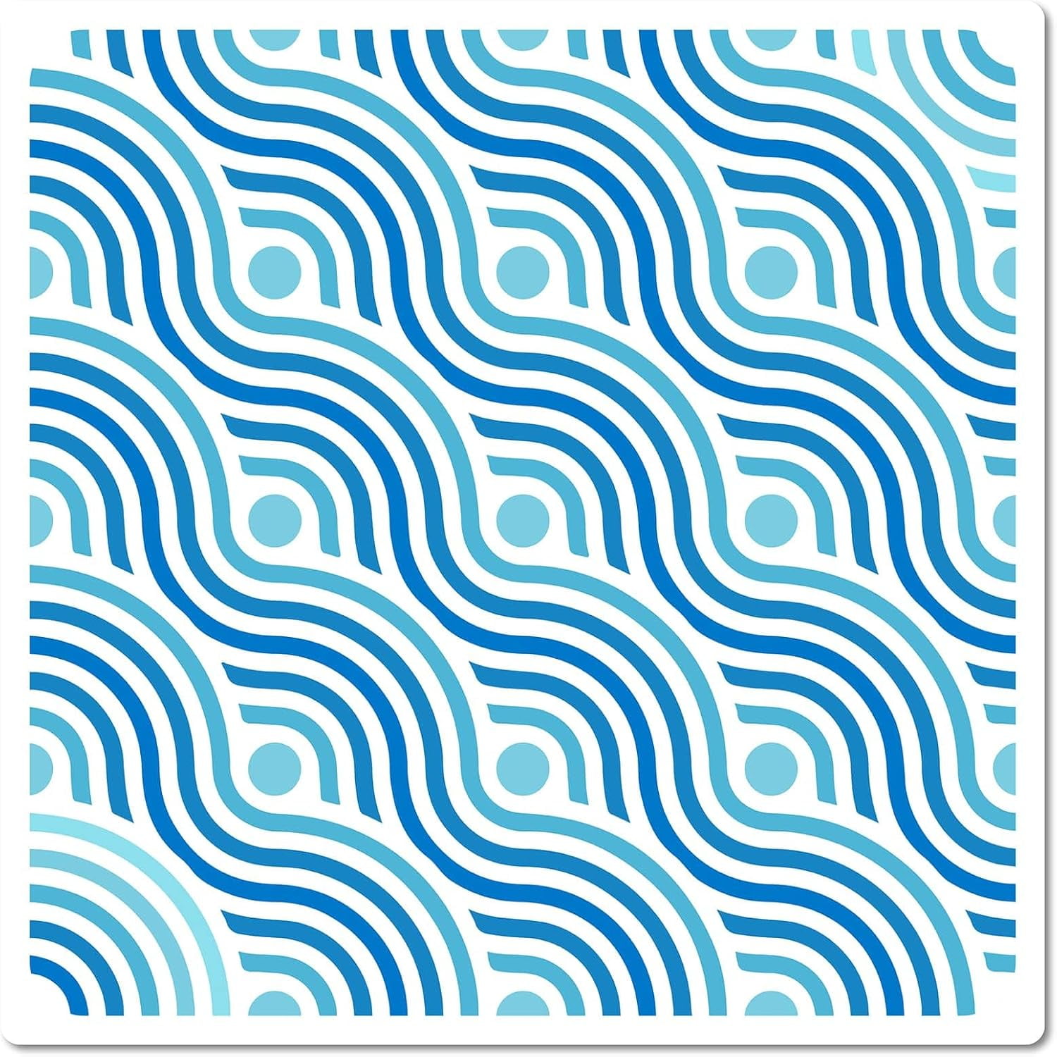 Wave Wall Texture Stencil Media Backgrounds Decorative Plastic Scallop ...