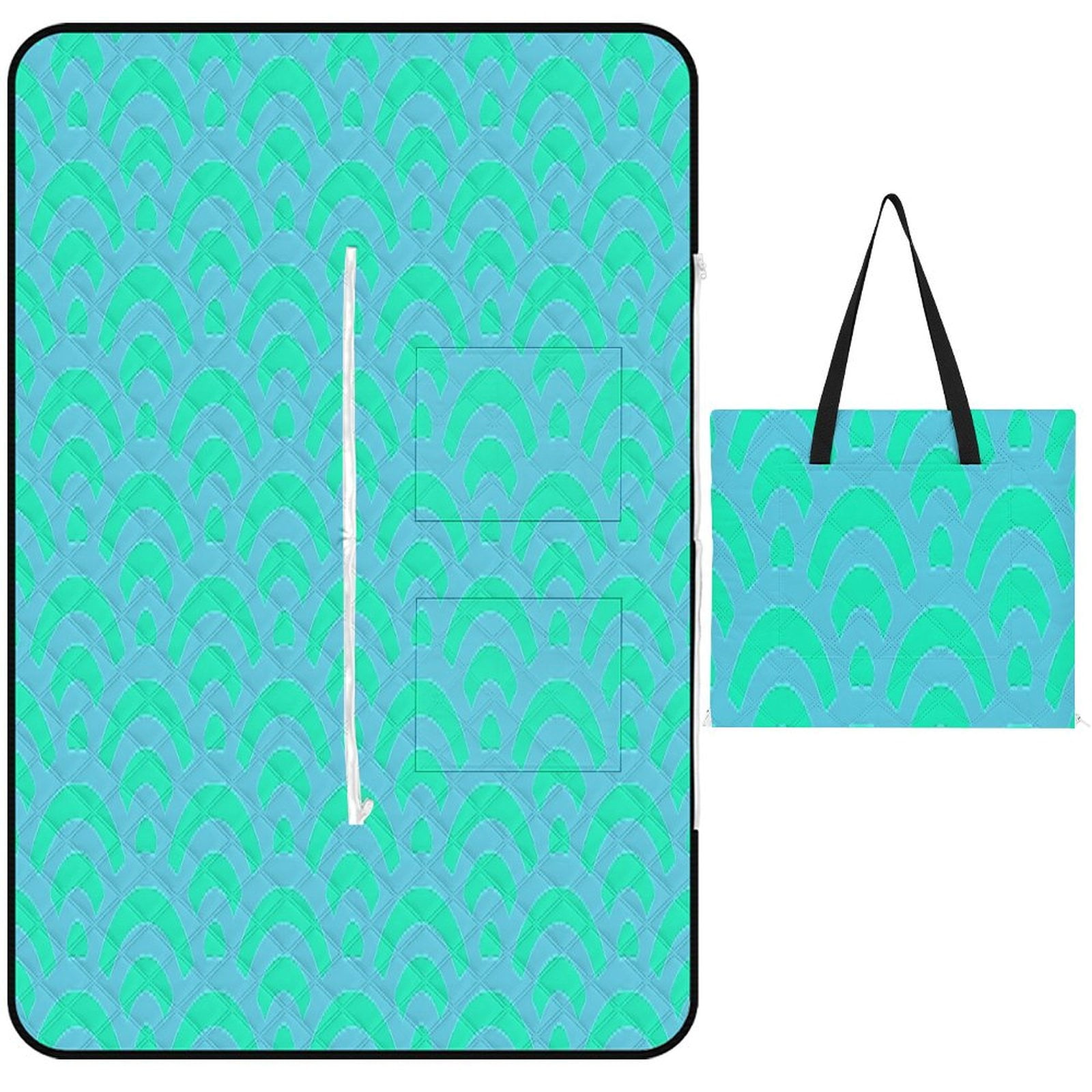 Wave Waterproof Beach Mat Folding Mattress Portable Lightweight Picnic ...