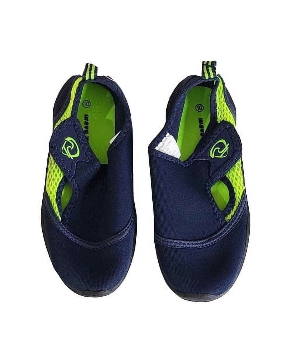 Wave Zone Kids Boys' Toddler Surfer Water Shoes (Navy/Lime, Toddler 10 ...