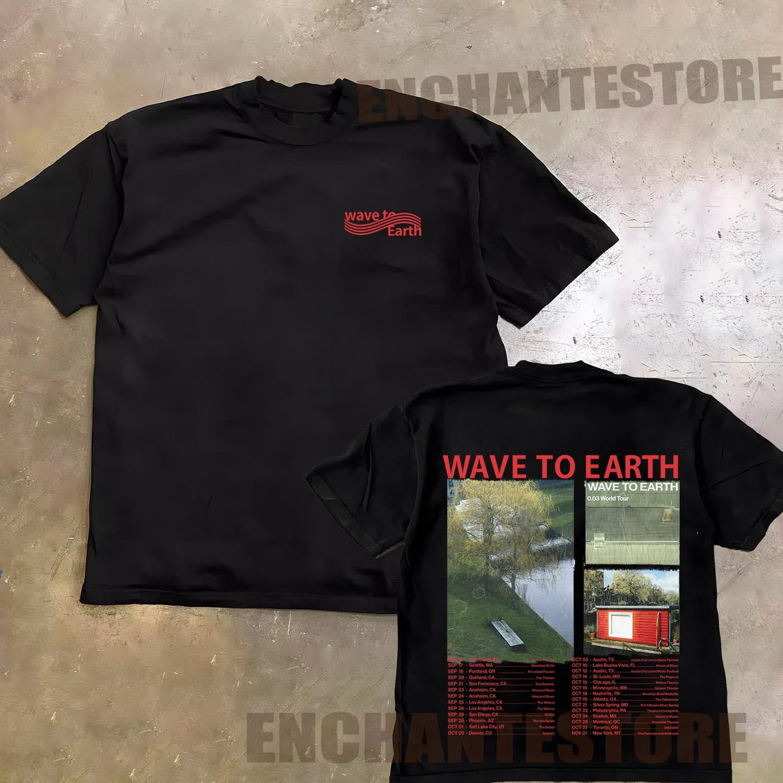 Wave to Earth Band 2 Side T-shirt, Wave To Earth 0.03 Tour 2024 Shirt ...