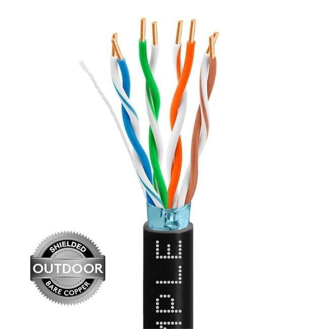 WaveNet 4019-N 1000 ft. 24AWG Cat5e Twisted Pair Shielded Outdoor ...