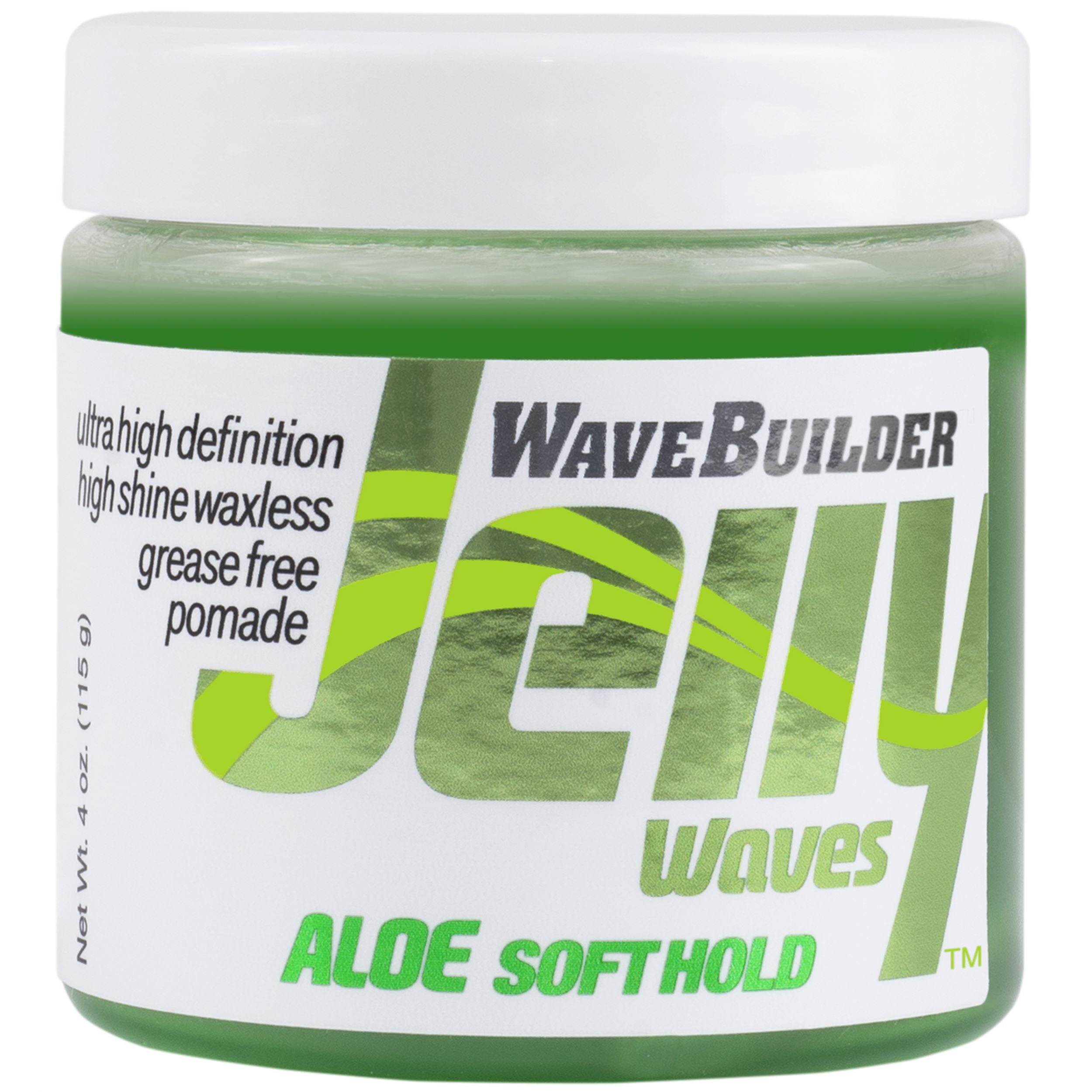 WaveBuilder Jelly Waves Soft Hold Aloe Pomade for Waves, Moisturizing and Shine Enhancing ...