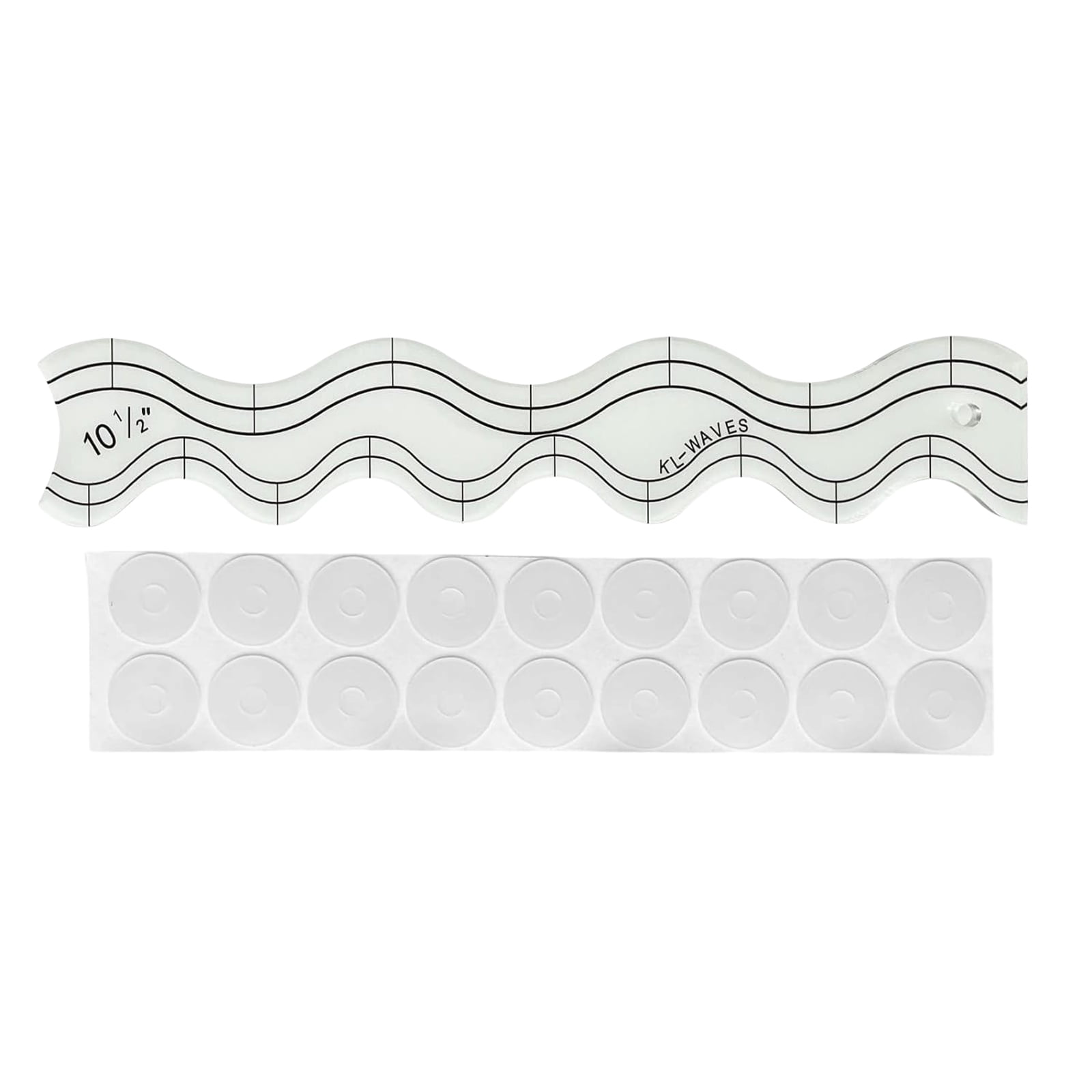Waved Shaped Quilting Templates Ruler Tool Clear Acrylic Quilting ...