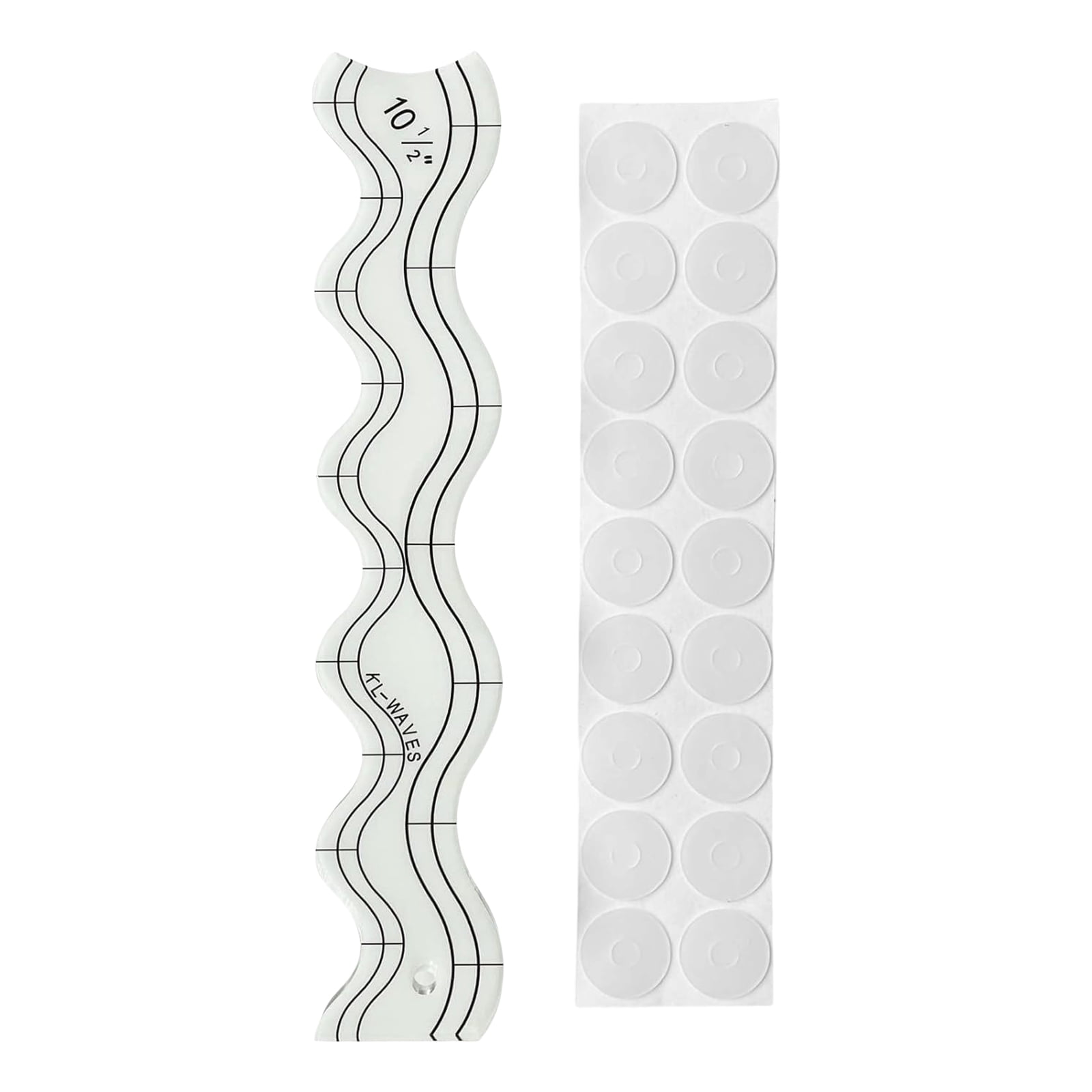 Waved Shaped Quilting Templates Ruler Tool Clear Acrylic Quilting ...