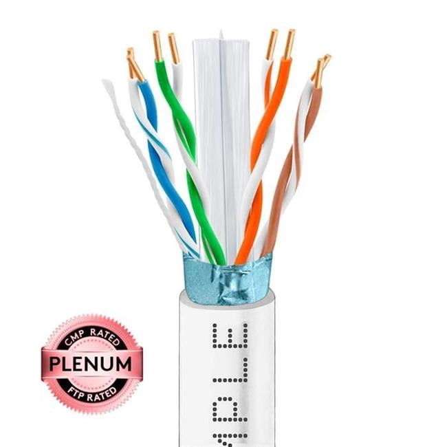 Wavenet 4035-N 1000 ft. Cat6 Shielded Plenum Ethernet Cable - Bare ...