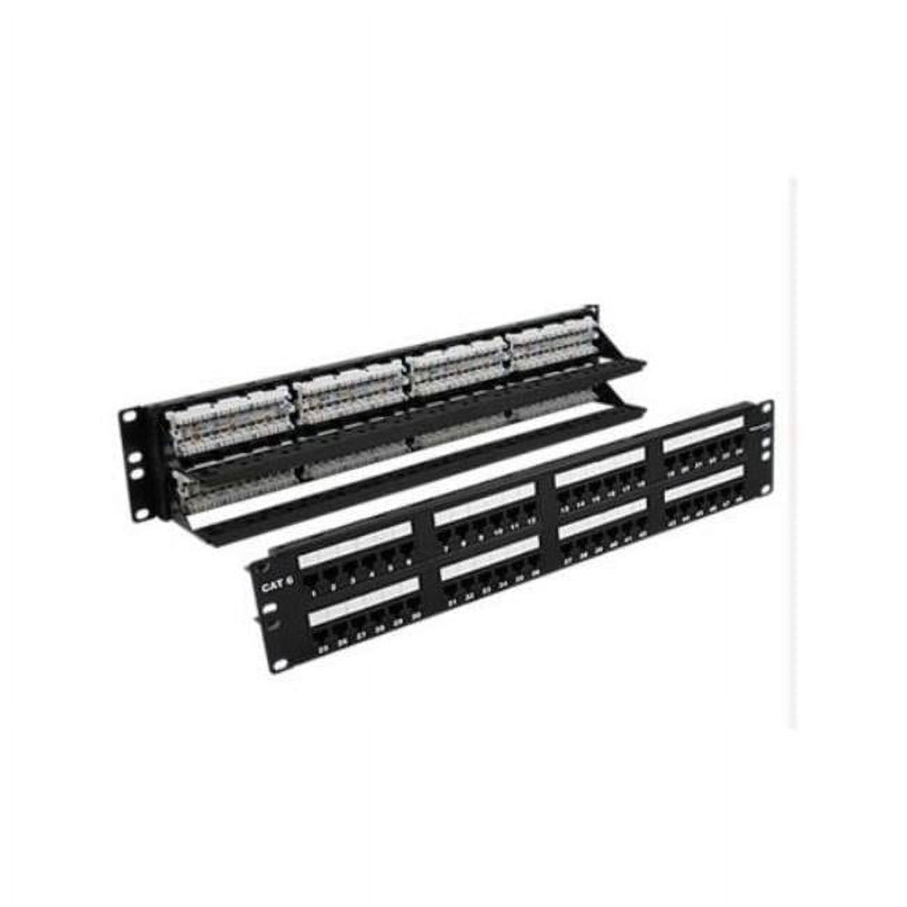 Wavenet WAV-6EPP48 48 Port Cat6 Patch Panel, Black - Walmart.com