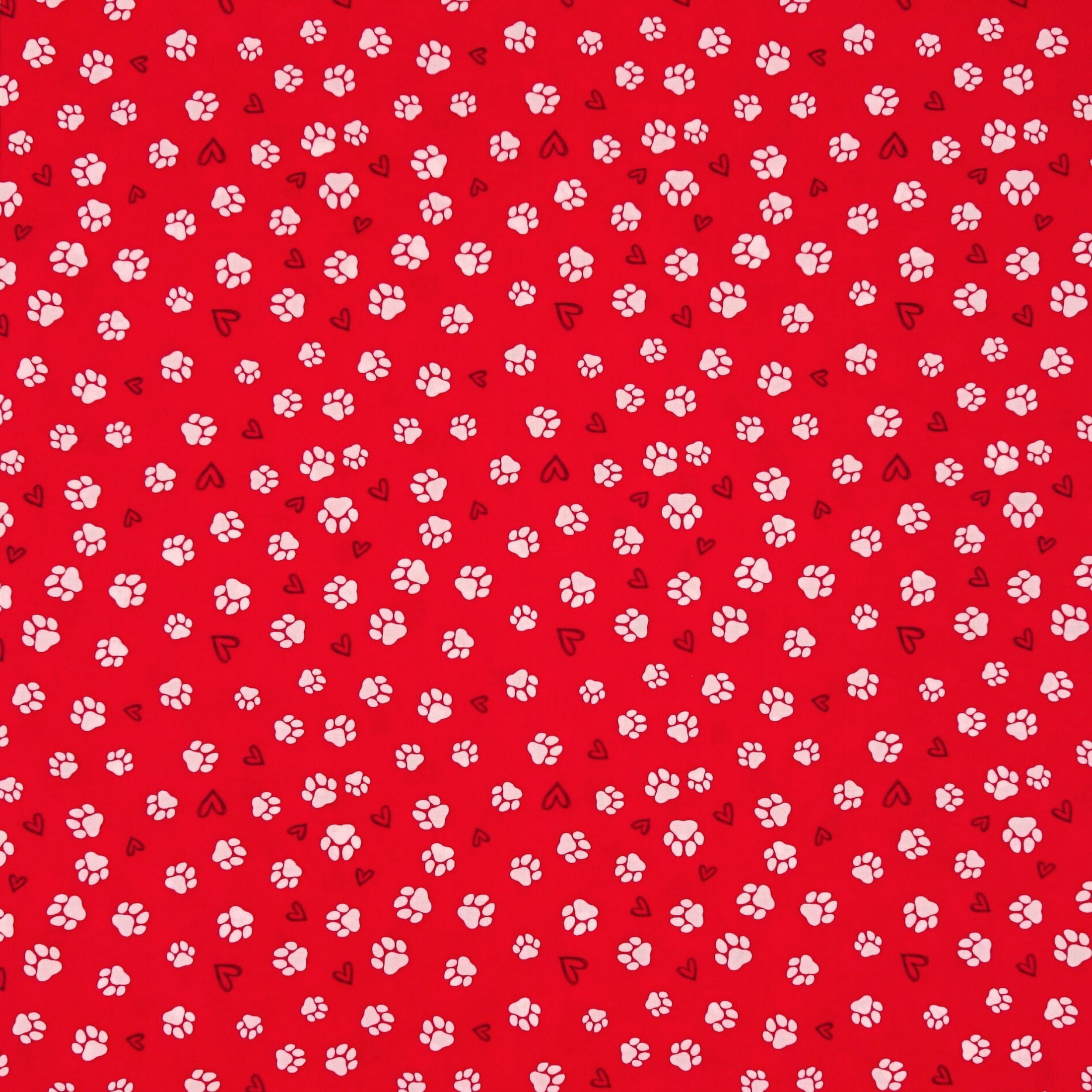 Waverly Inspirations 1 Yard Cut 100% Cotton Paw Love Print Fabric ...