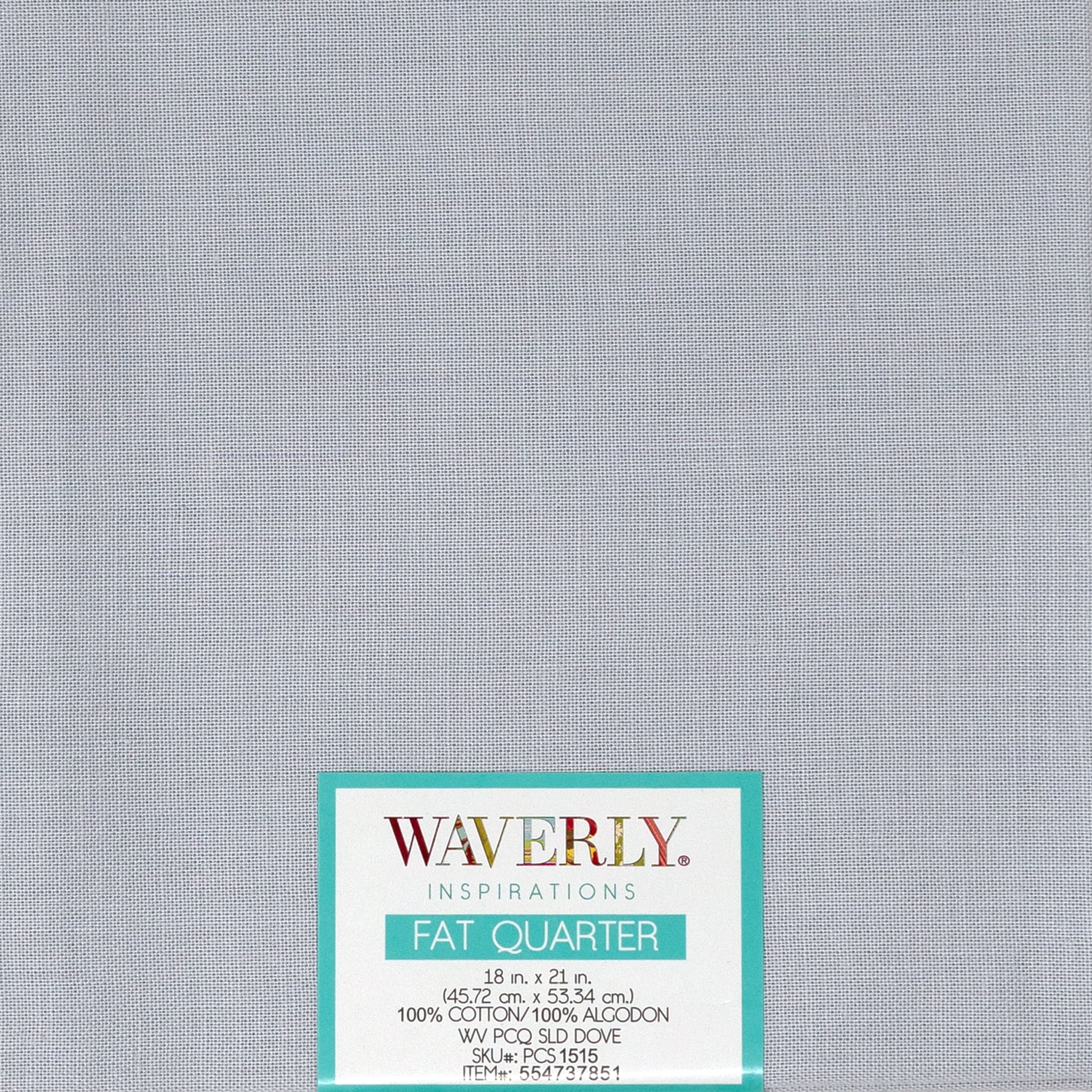 Waverly Inspirations 100% Cotton 18" x 21" Solid Dove Color Pre-cut Fat ...