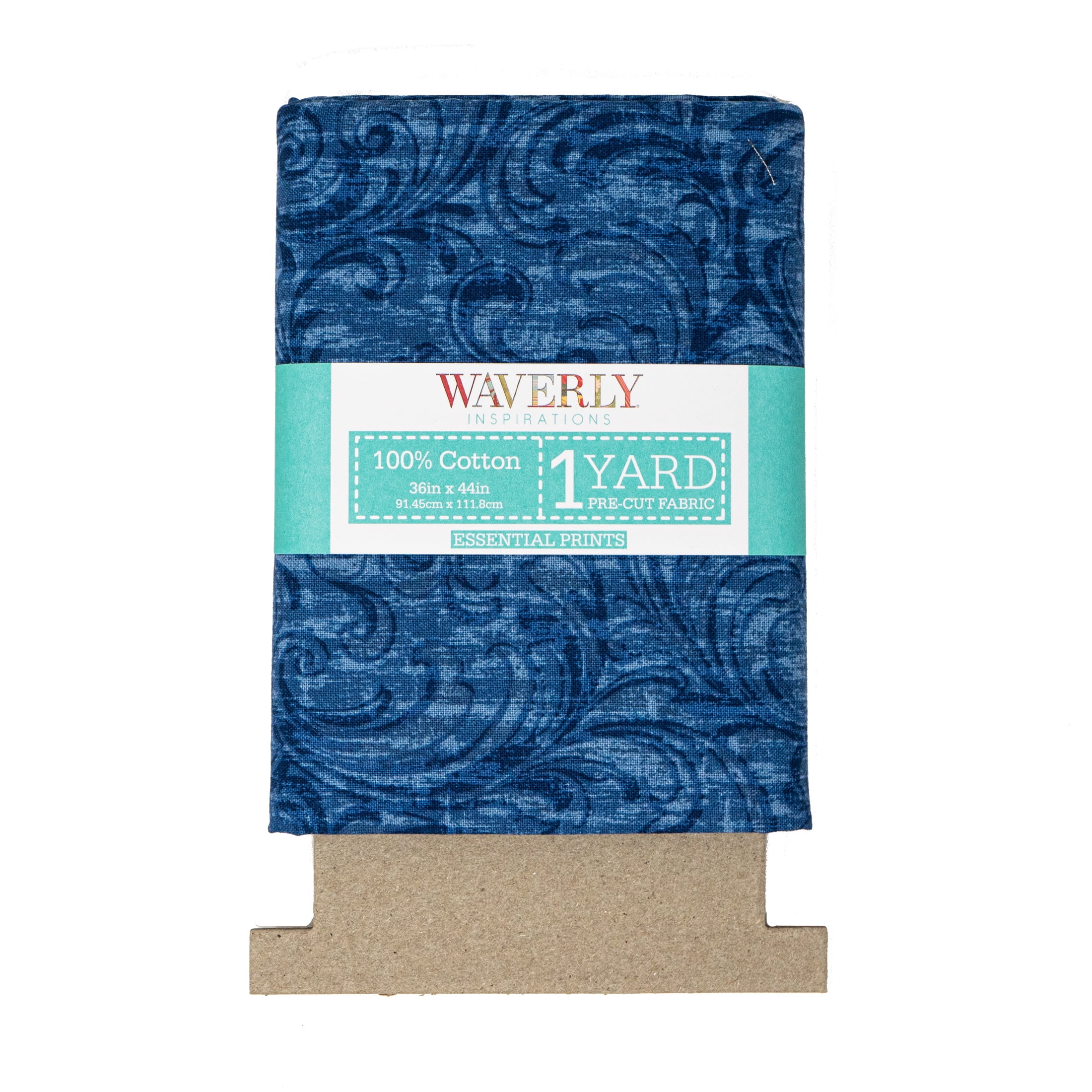Waverly Inspirations Cotton Fabric 44 Inches Wide Scrolls Denim 1 Yard ...