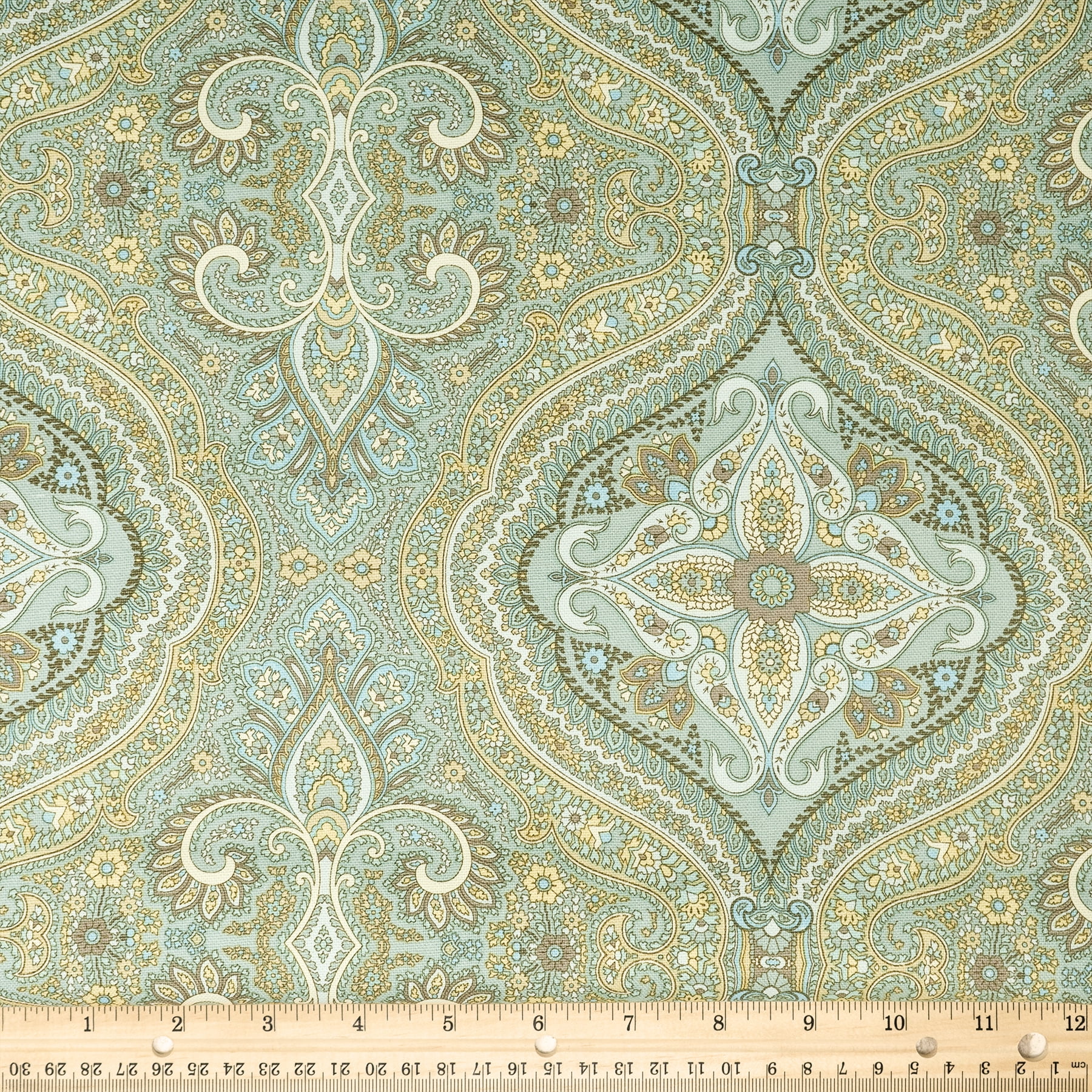 Waverly Inspirations 100% Cotton Duck 54" Paisley Spa Color Sewing ...