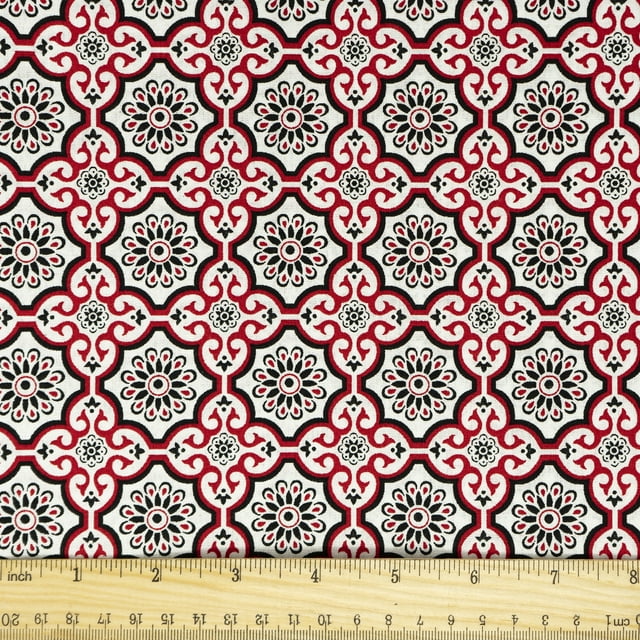 Waverly Inspirations 44" 100% Cotton Blossom Lattice Sewing & Craft ...