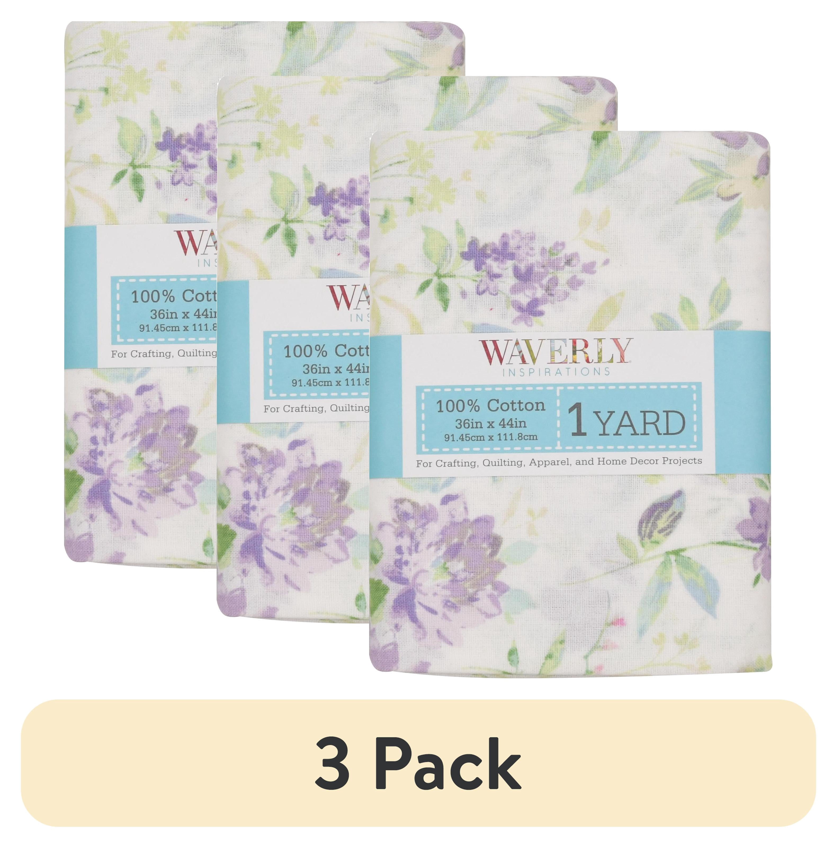 (3 pack) Waverly Inspirations 44" x 1 Yard Cotton Precut Floral ...