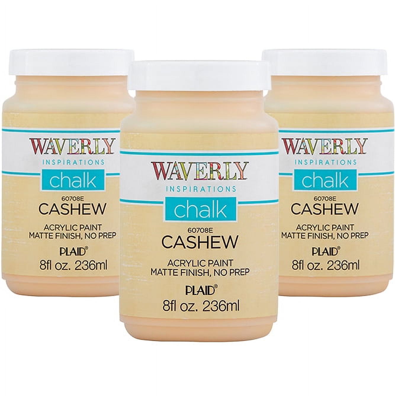 Waverly Inspirations Acrylic Chalk Paint Kit, Cashew, Set of 3, 8 fl oz ...