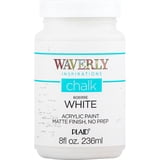 Waverly Inspirations Chalk Paint White 8 fl oz Ultra Matte Finish for ...
