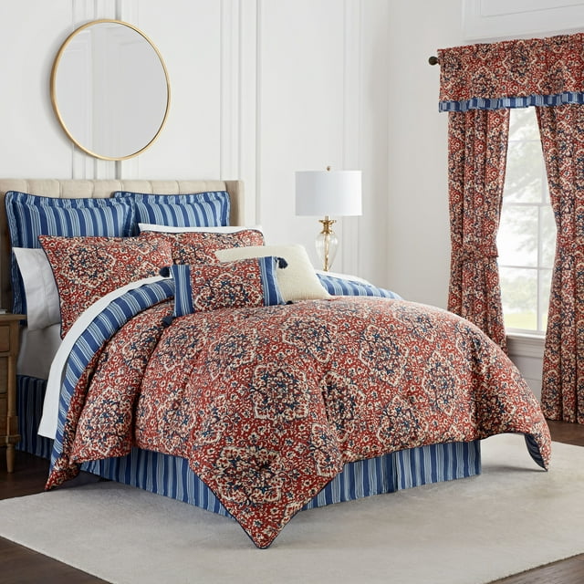 Waverly Medallion Cotton Comforter Sets, King, 4-Pieces - Walmart.com
